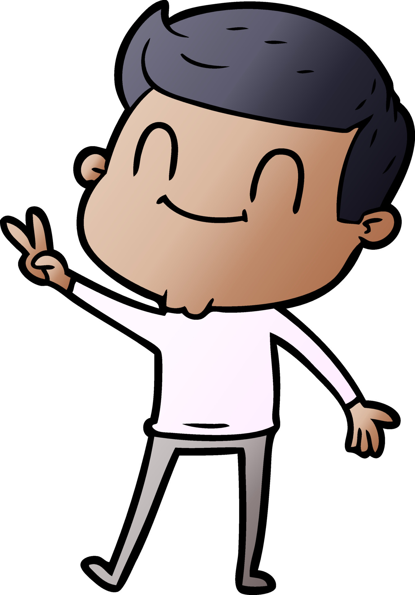 hombre amable de dibujos animados 12072632 Vector en Vecteezy