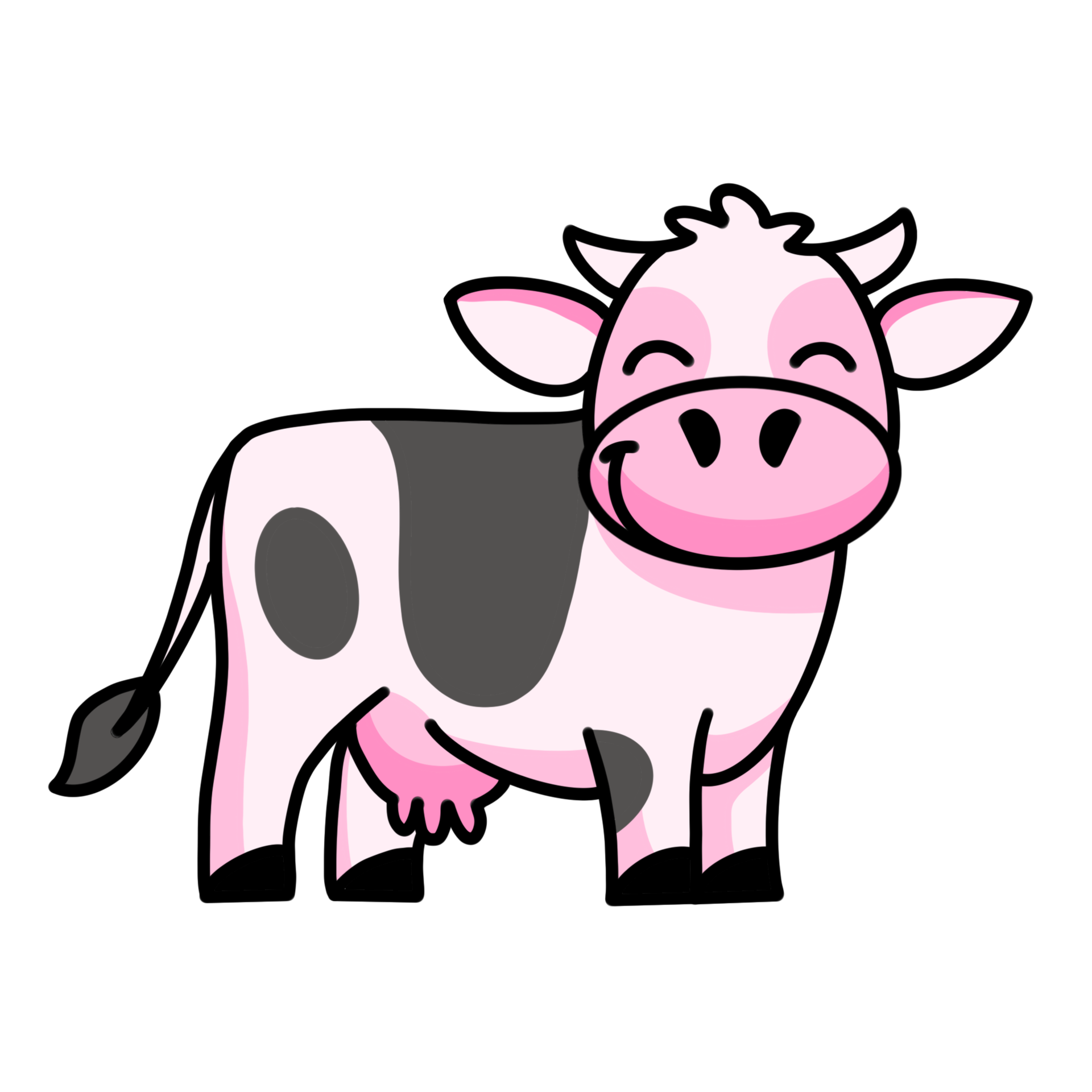 The cute cow 12075667 PNG