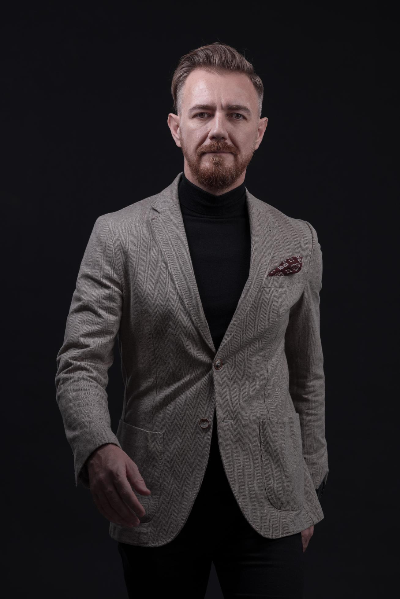 Confident businessman walking forward wearing a causal suit, handsome ... Confident businessman walking forward wearing a causal suit, handsome ...