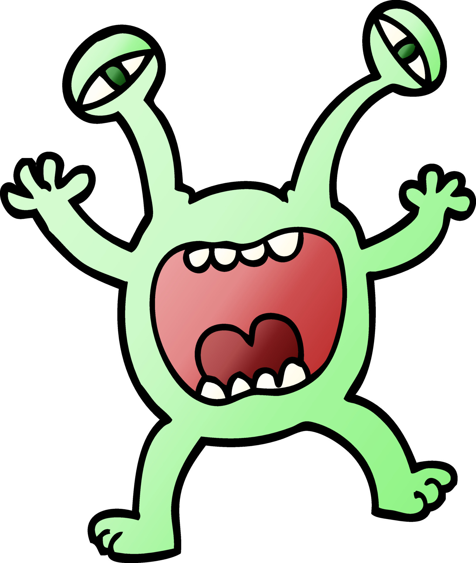vector gradient illustration cartoon monster 12077508 Vector Art at ... vector gradient illustration cartoon monster 12077508 Vector Art at ...