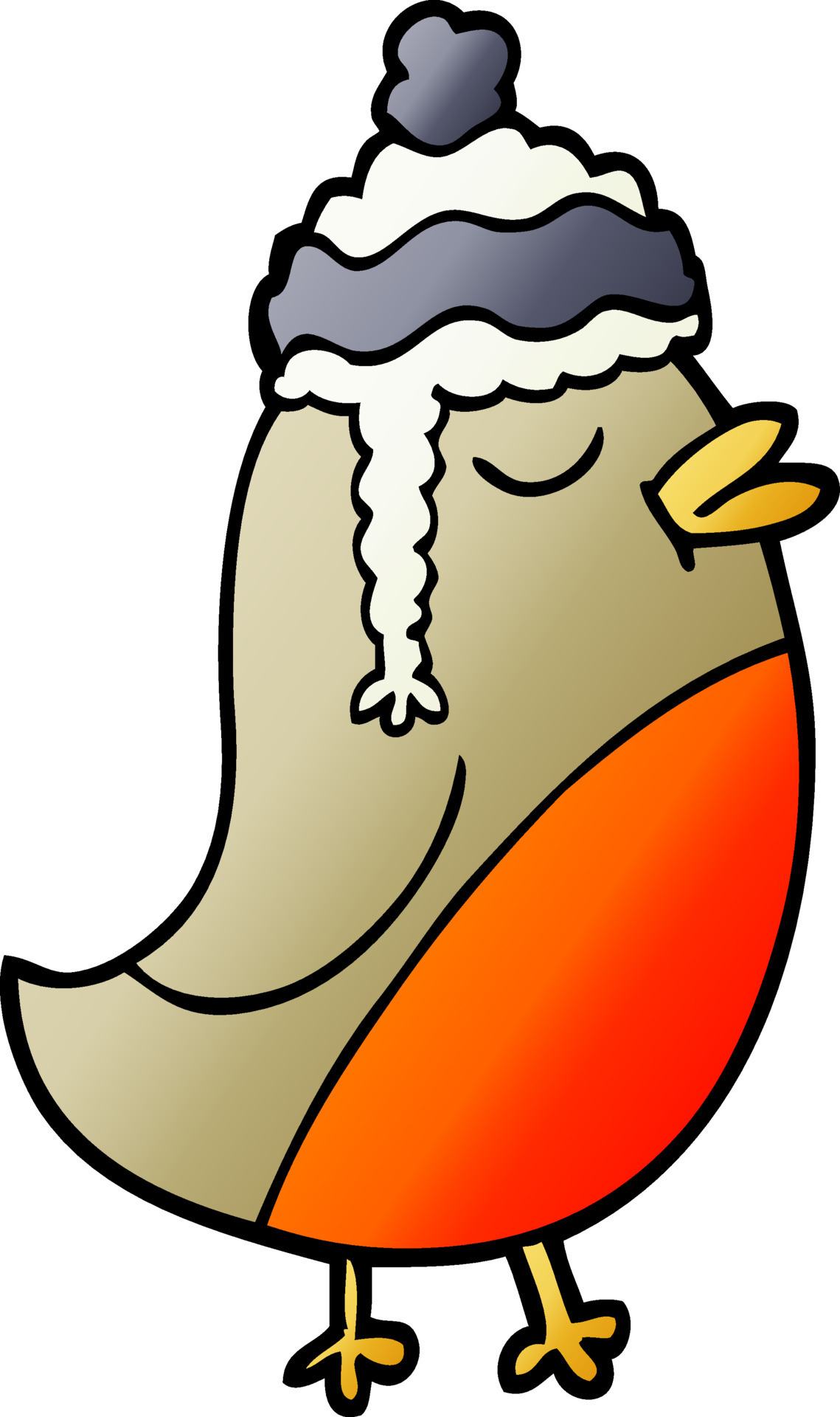 vector gradient illustration cartoon christmas robin 12078375 Vector ... vector gradient illustration cartoon christmas robin 12078375 Vector ...