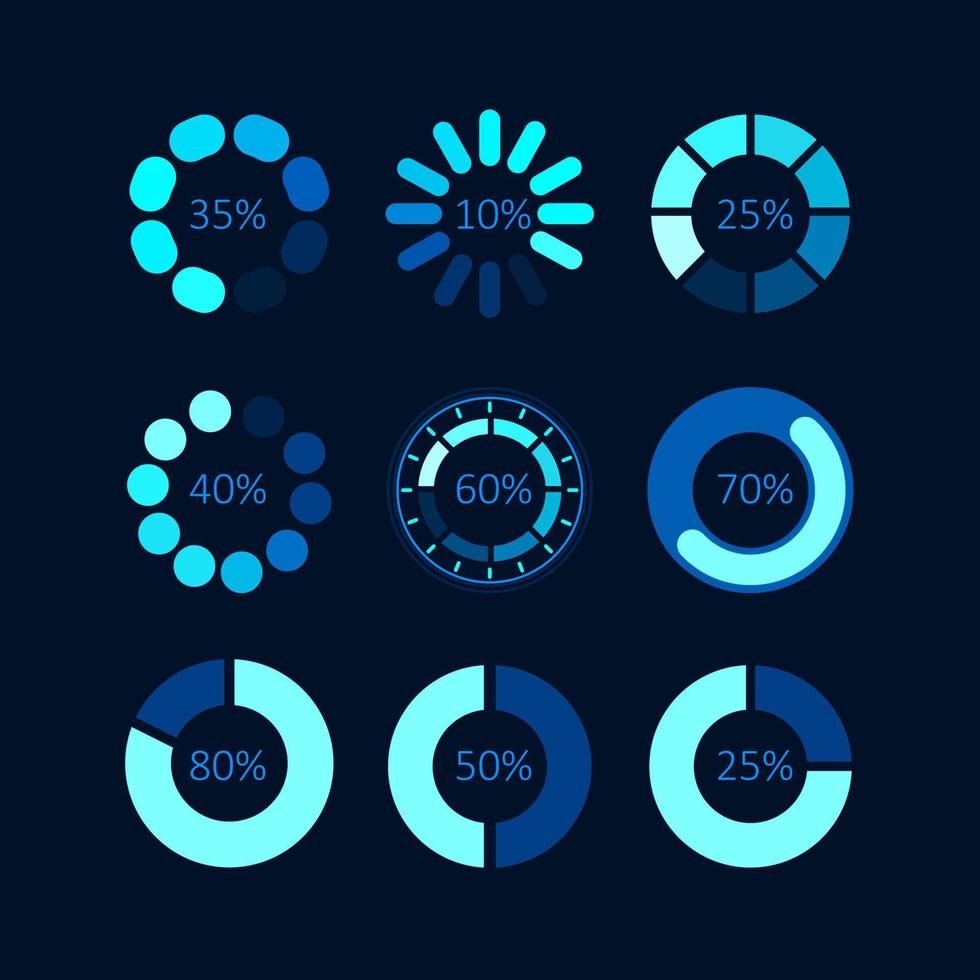 Loading bar progress icons.Blue background overlay style. 12080717 ... Loading bar progress icons.Blue background overlay style. 12080717 ...