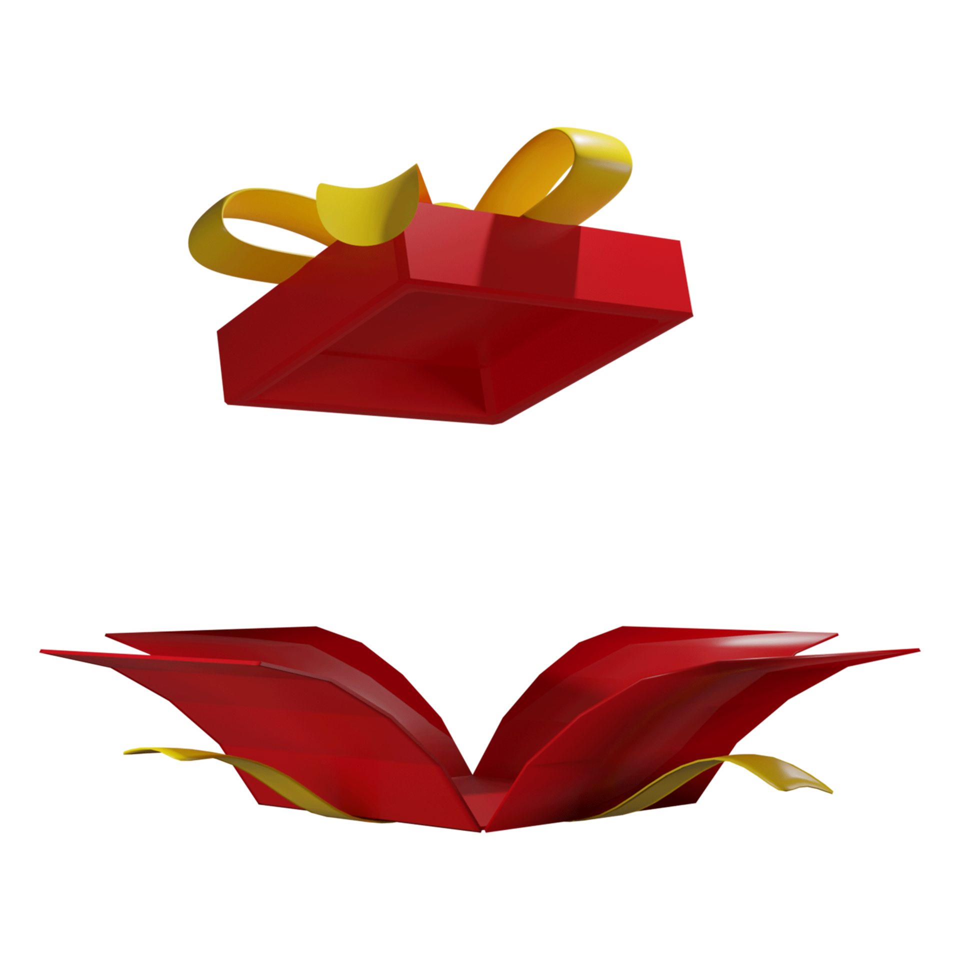 3d rendering of opened surprise gift box for scene creator mockup ... 3d rendering of opened surprise gift box for scene creator mockup ...