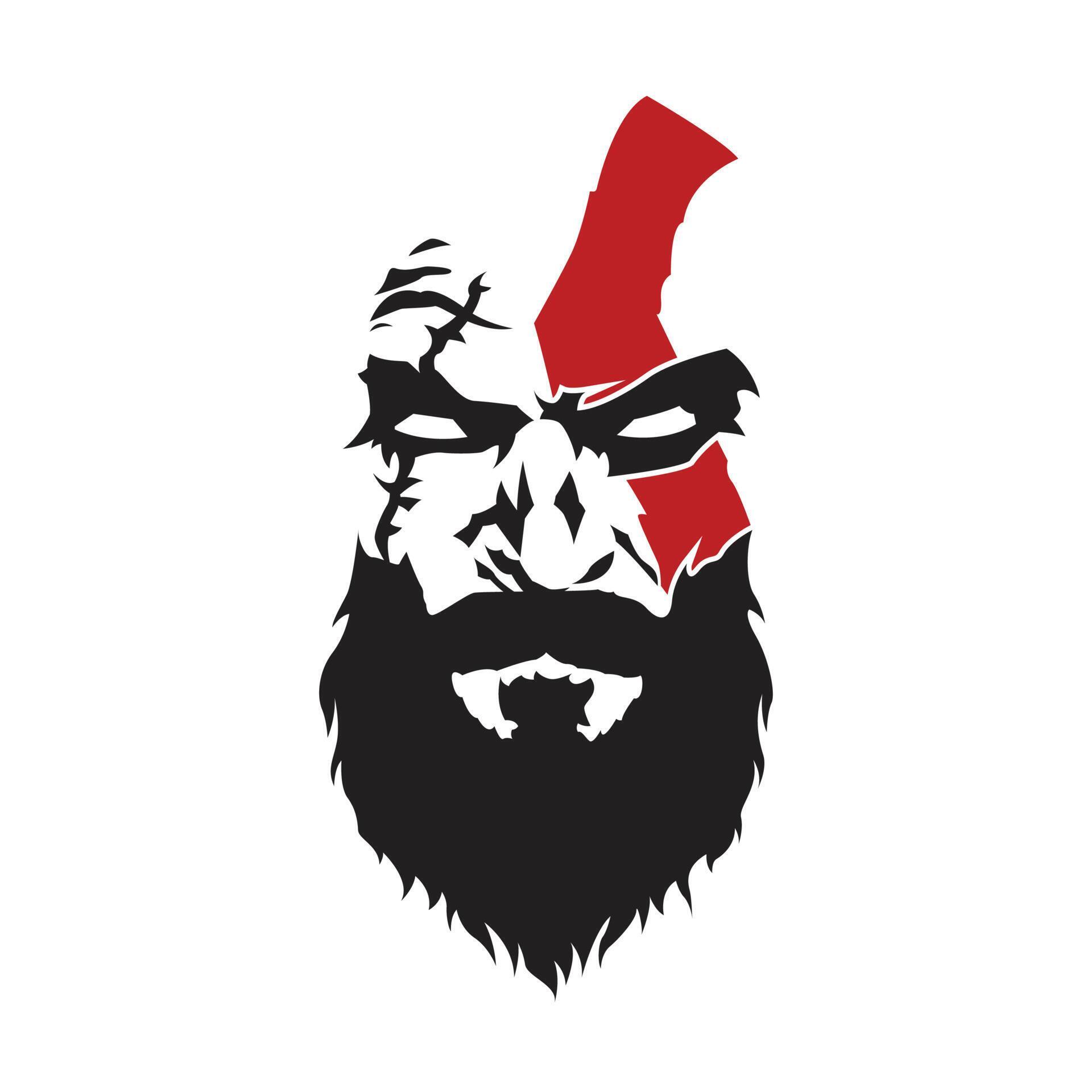 Kratos design face. vector illustration 12098270 Vector Art at Vecteezy Kratos design face. vector illustration 12098270 Vector Art at Vecteezy