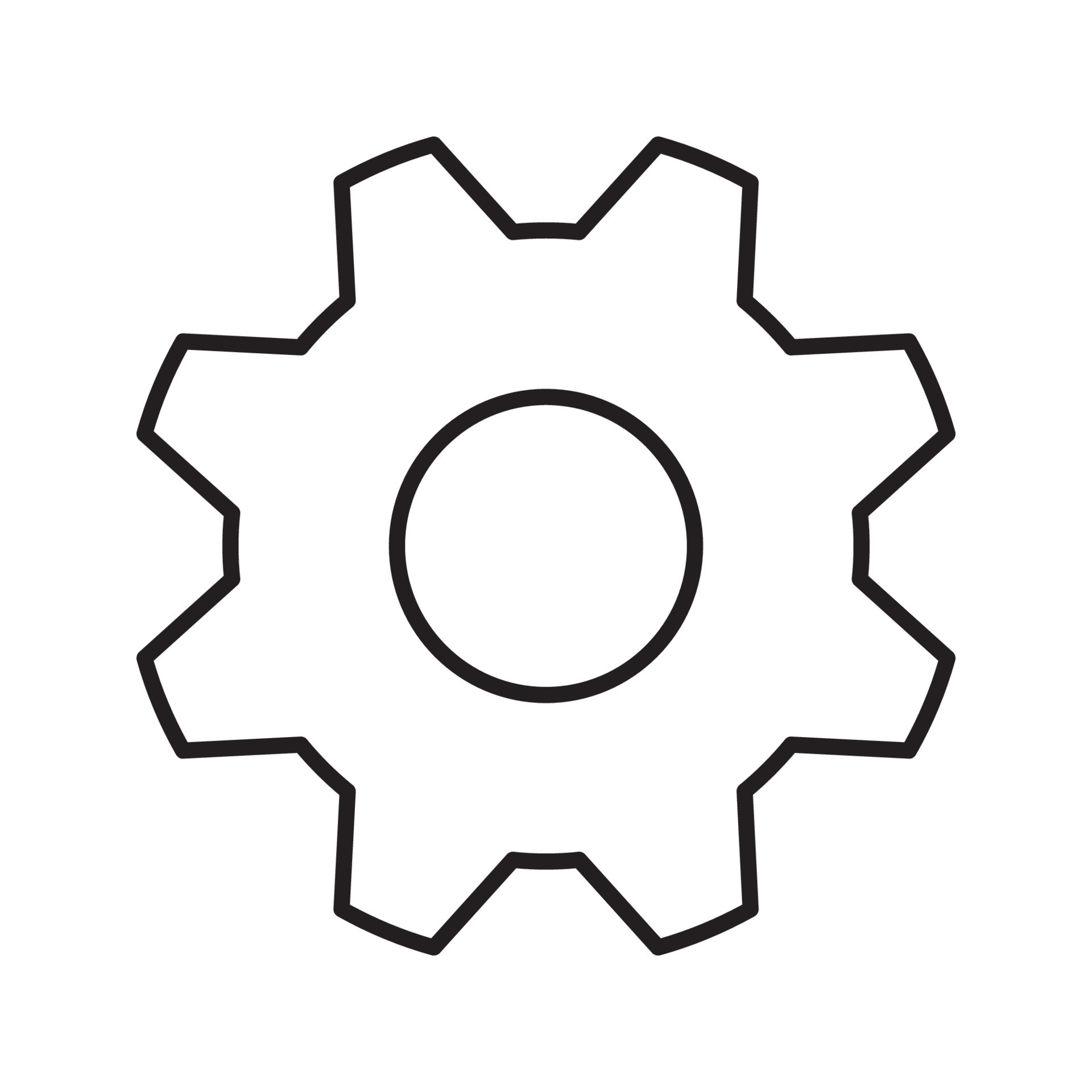 gear icon vector for website symbol icon presentation 12102328 Vector Art at Vecteezy