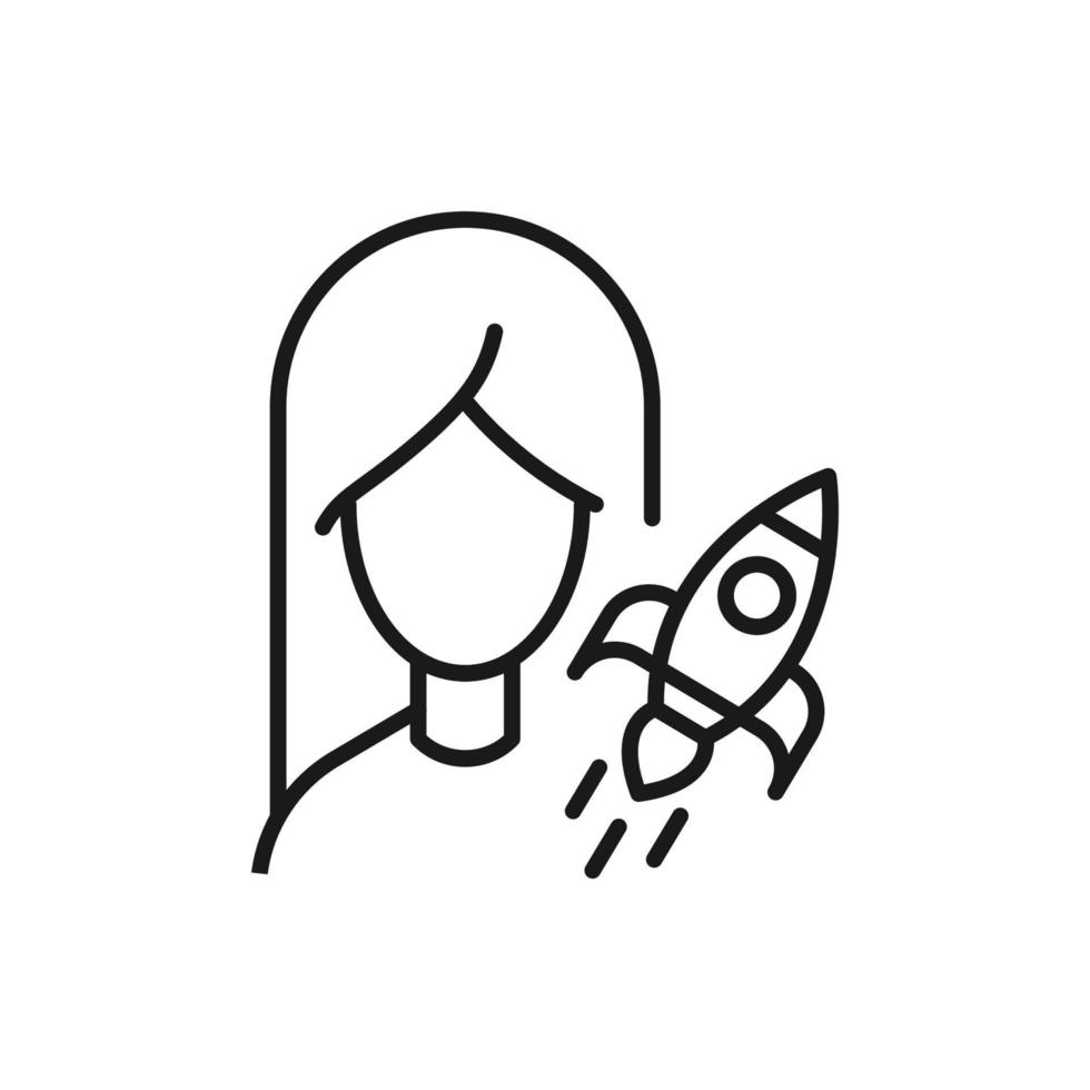 profesión, ocupación, afición de mujer. signo de contorno dibujado con ... profesión, ocupación, afición de mujer. signo de contorno dibujado con ...
