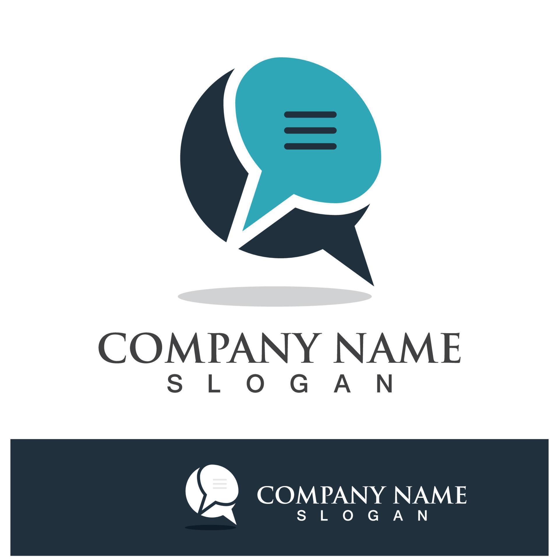 message bubble logo and symbol speech 12112987 Vector Art at Vecteezy