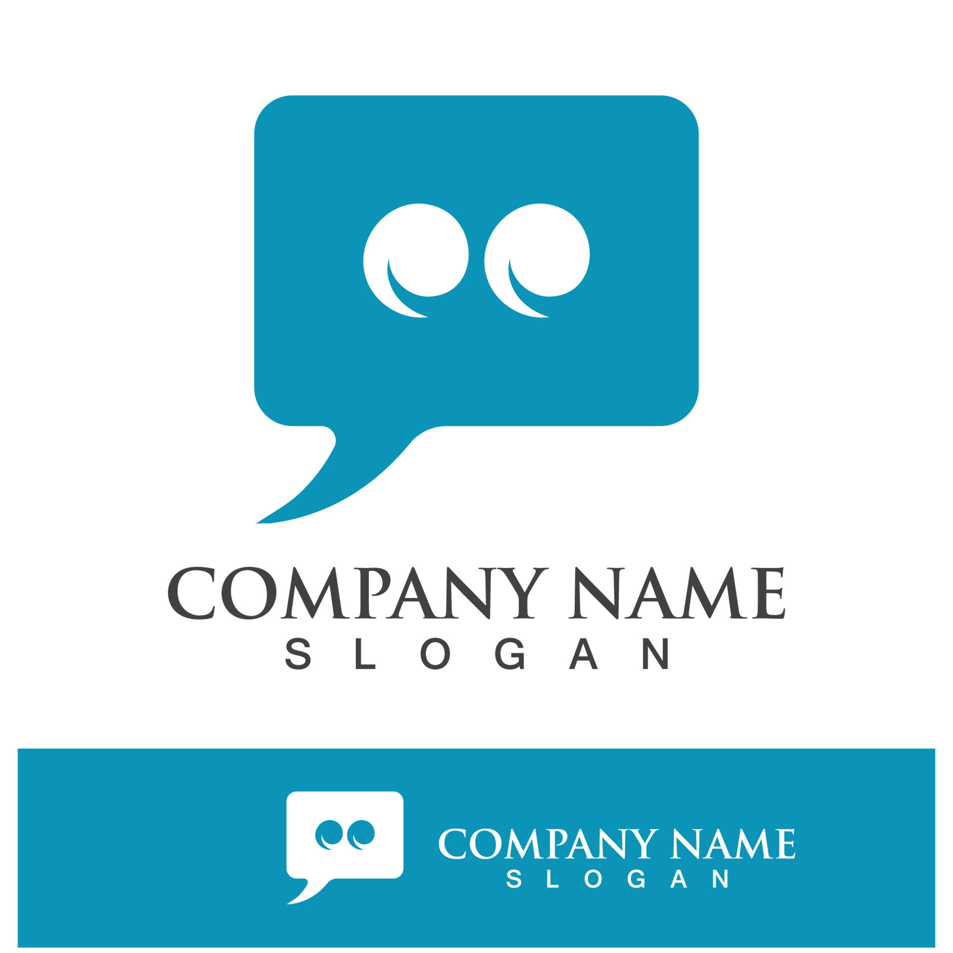 message bubble logo and symbol speech 12112988 Vector Art at Vecteezy