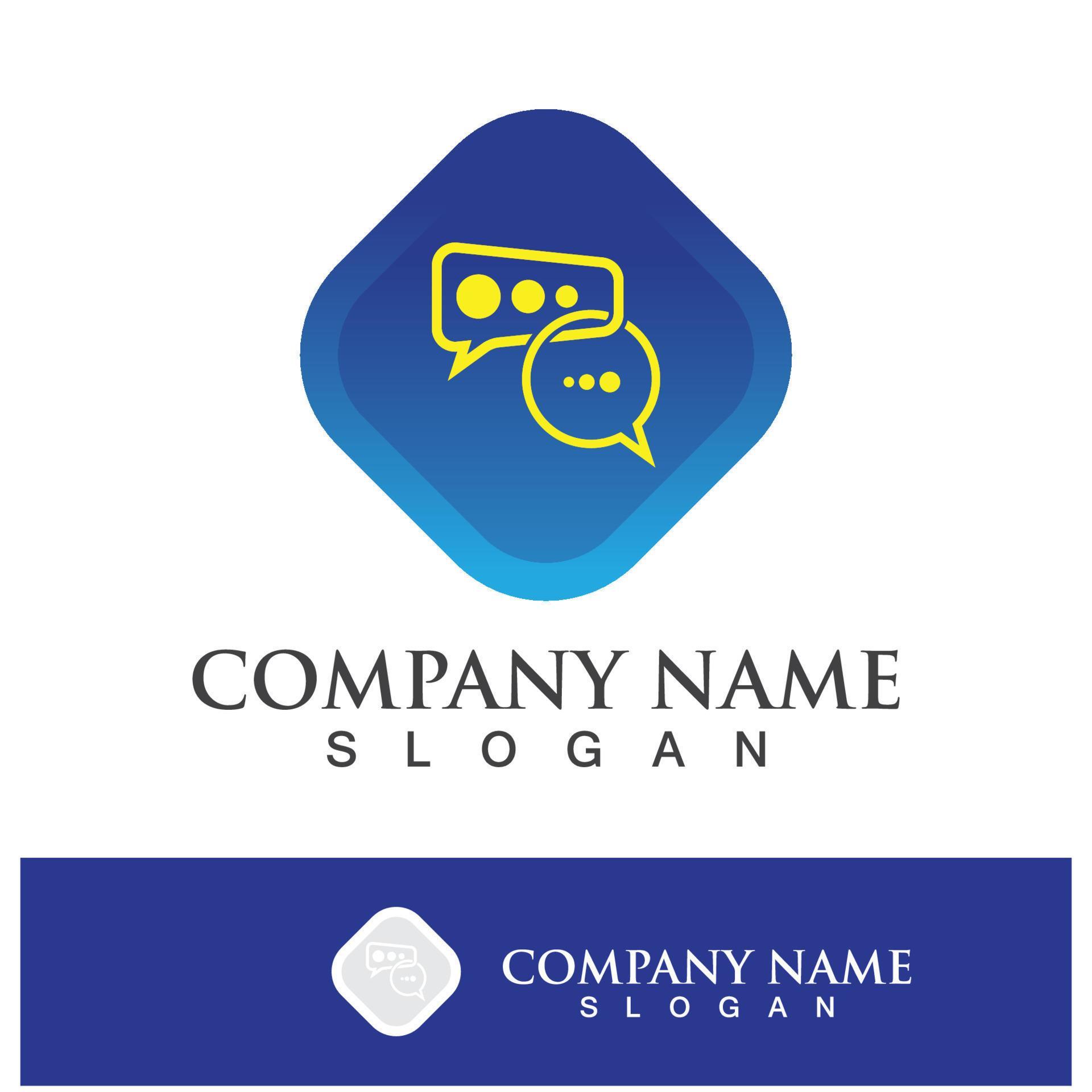 message bubble logo and symbol speech 12112992 Vector Art at Vecteezy