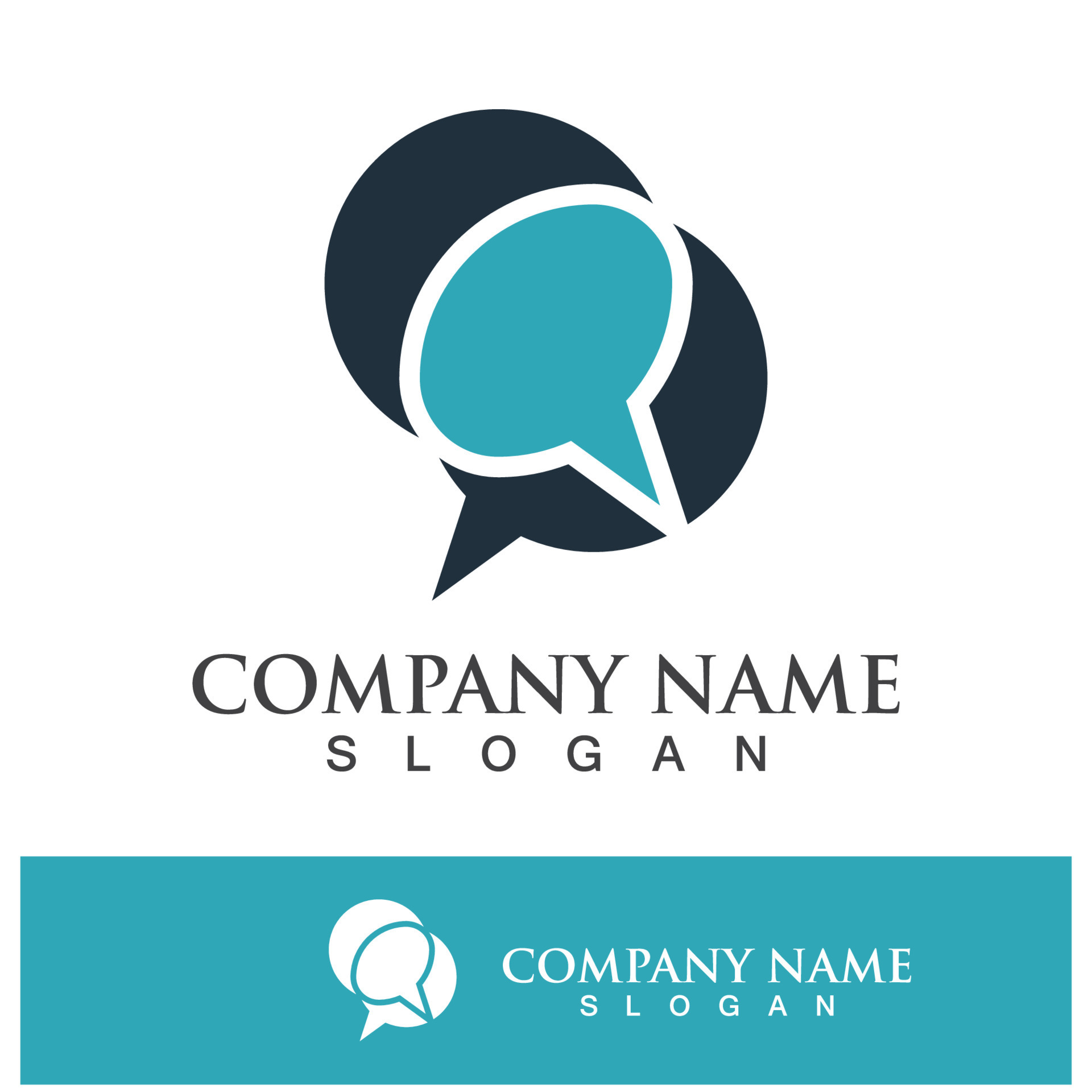 message bubble logo and symbol speech 12112994 Vector Art at Vecteezy