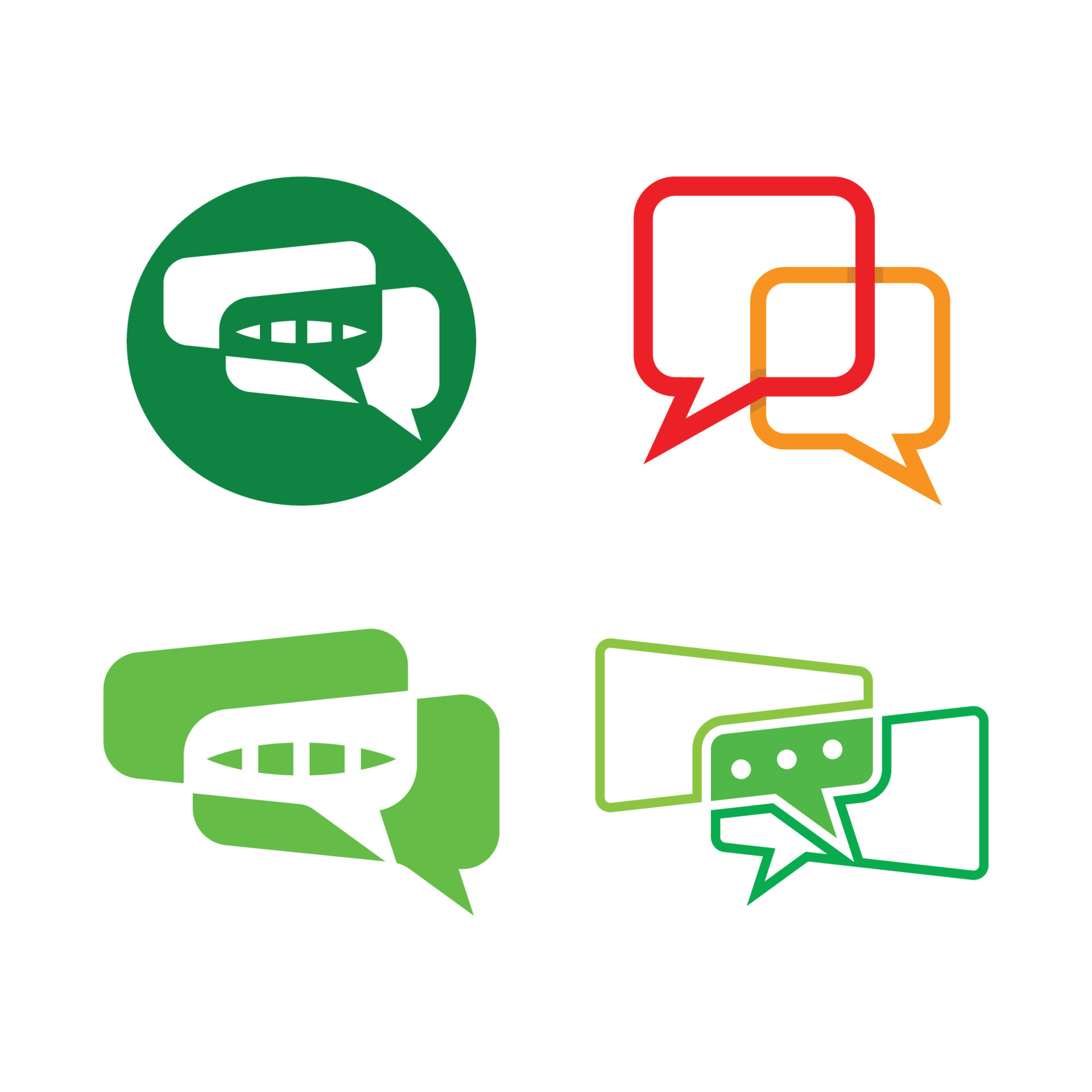 message bubble logo and symbol speech 12113005 Vector Art at Vecteezy