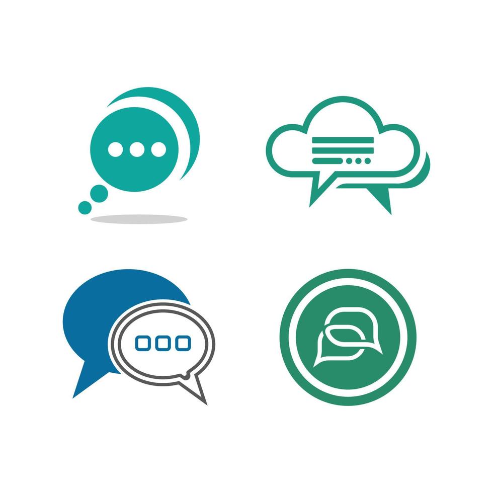 message bubble logo and symbol speech 12113011 Vector Art at Vecteezy