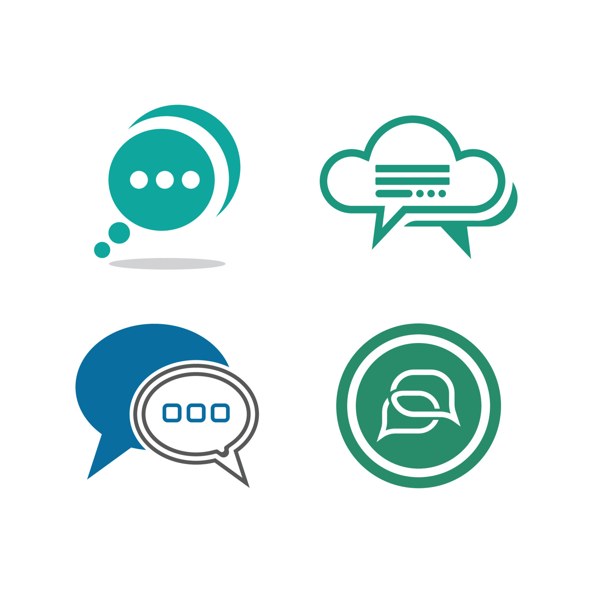 message bubble logo and symbol speech 12113011 Vector Art at Vecteezy