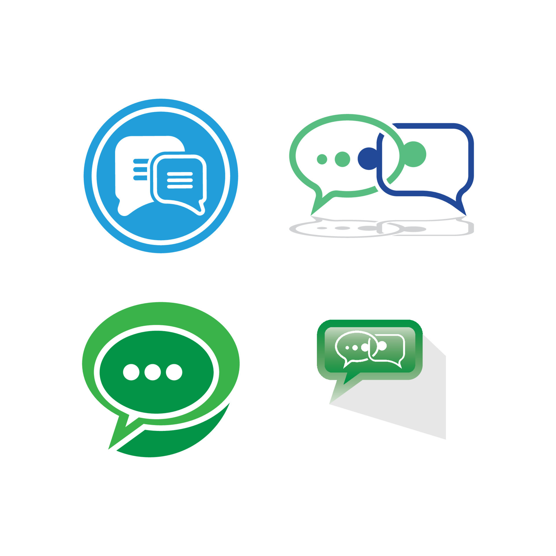 message bubble logo and symbol speech 12113012 Vector Art at Vecteezy