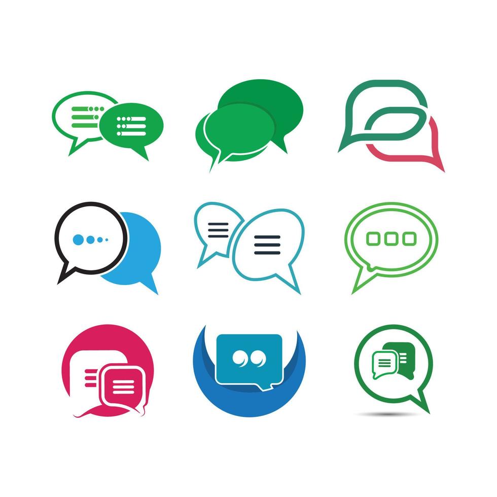message bubble logo and symbol speech 12113055 Vector Art at Vecteezy