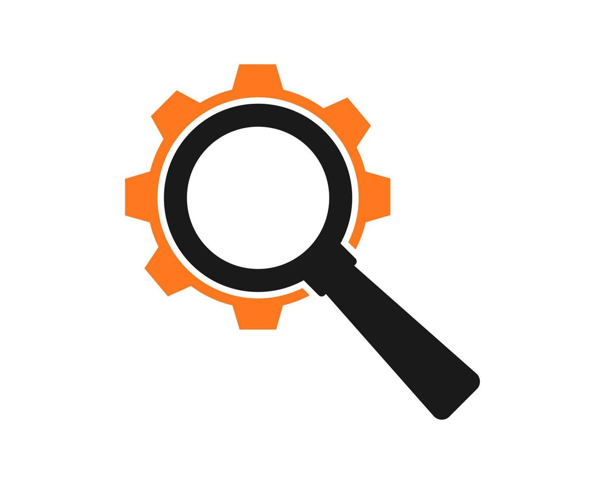 Gear with magnifying glass inside 12116098 Vector Art at Vecteezy Gear with magnifying glass inside 12116098 Vector Art at Vecteezy