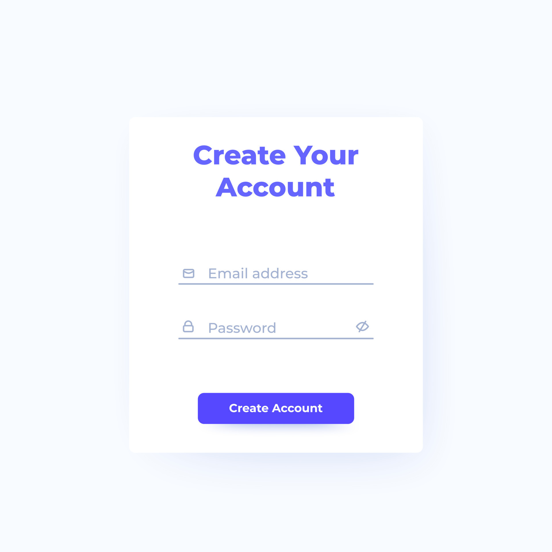Create account form, ui design, vector interface 12117305 Vector Art at ... Create account form, ui design, vector interface 12117305 Vector Art at ...