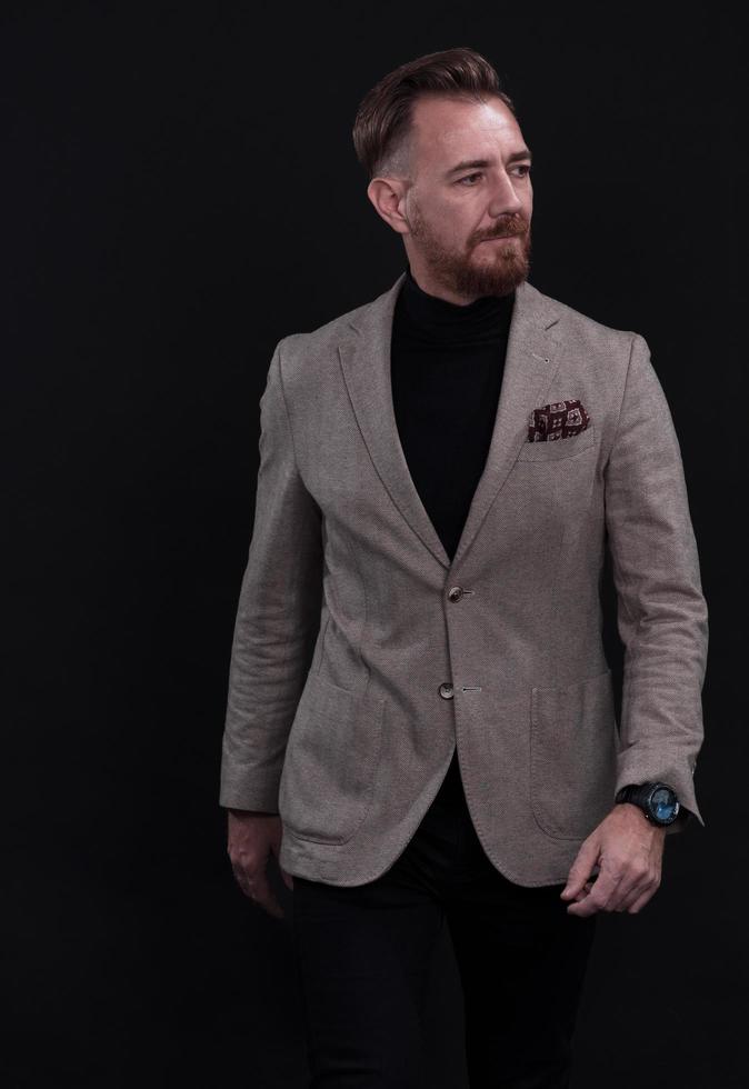 Confident businessman walking forward wearing a causal suit, handsome ... Confident businessman walking forward wearing a causal suit, handsome ...