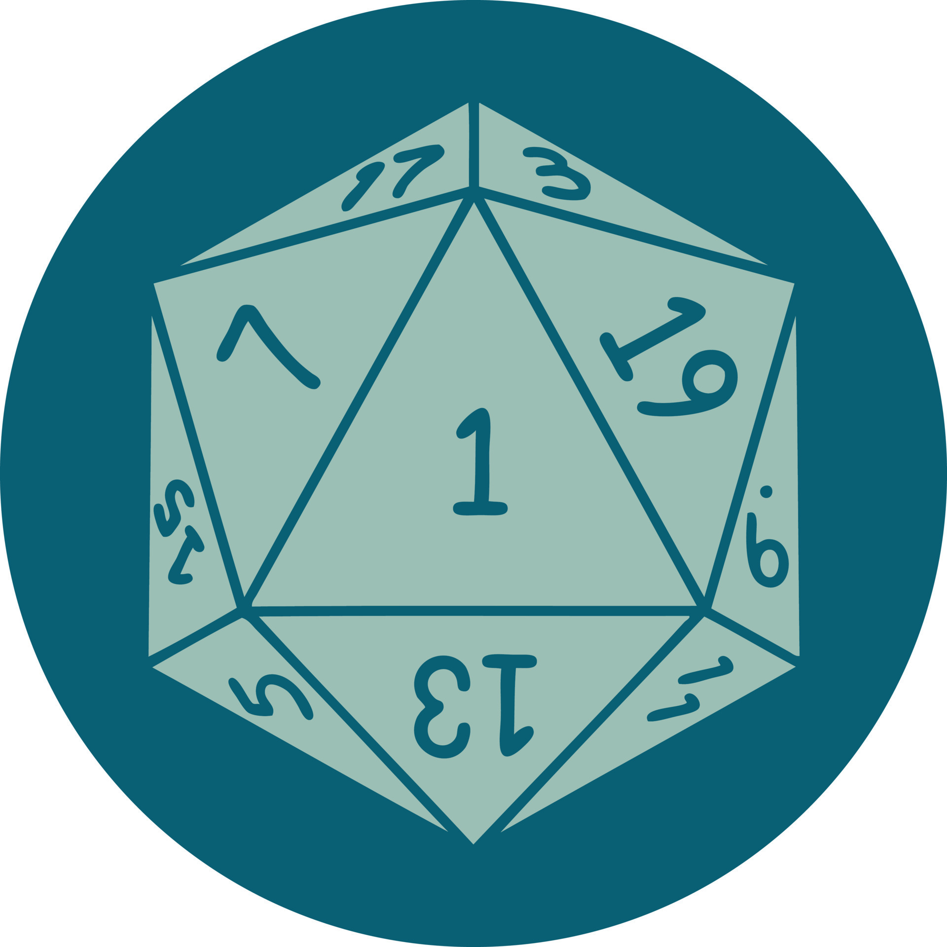 natural 1 D20 dice roll illustration 12117957 Vector Art at Vecteezy