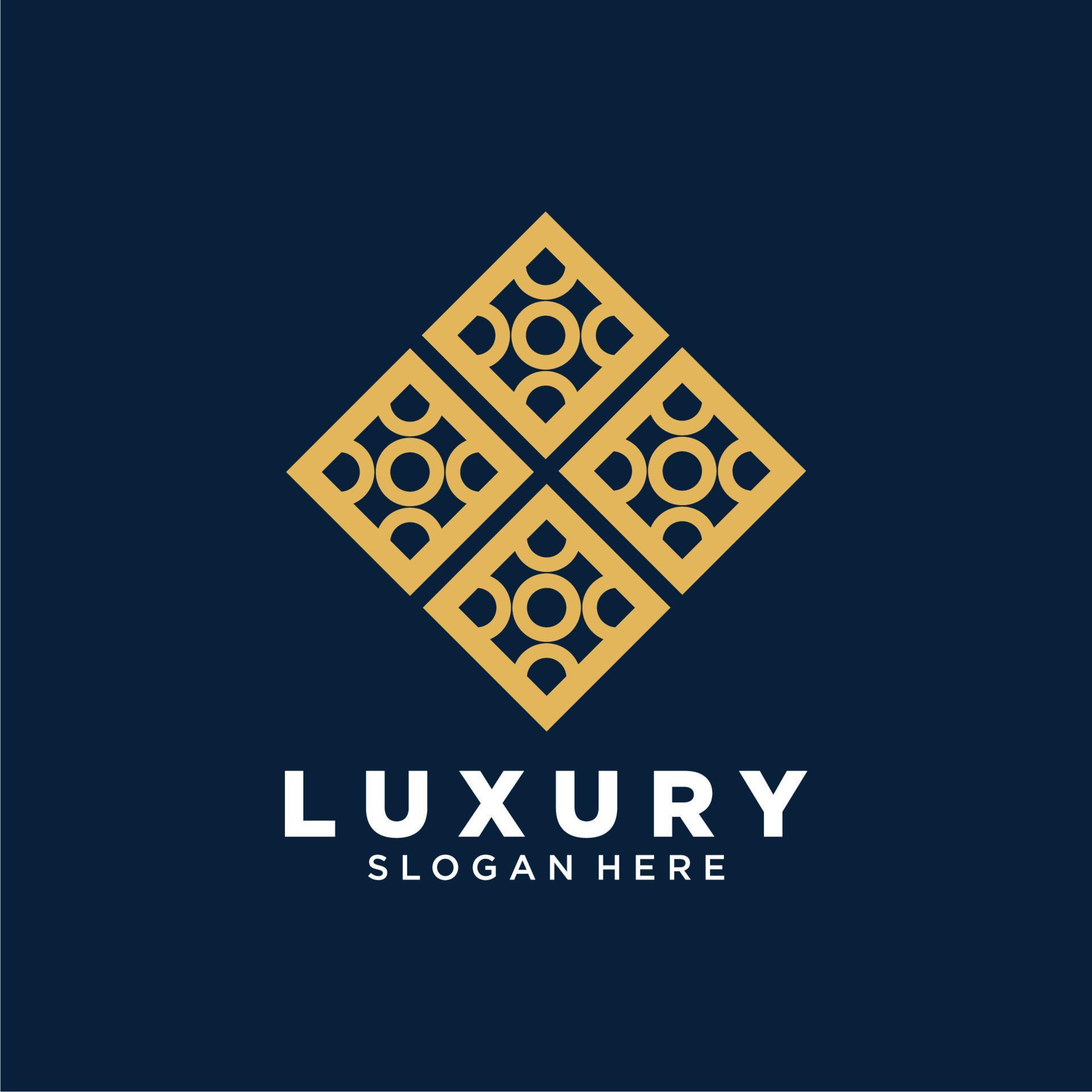 luxury logo design template. logo with ornament and luxury concept 12119807 Vector Art at Vecteezy