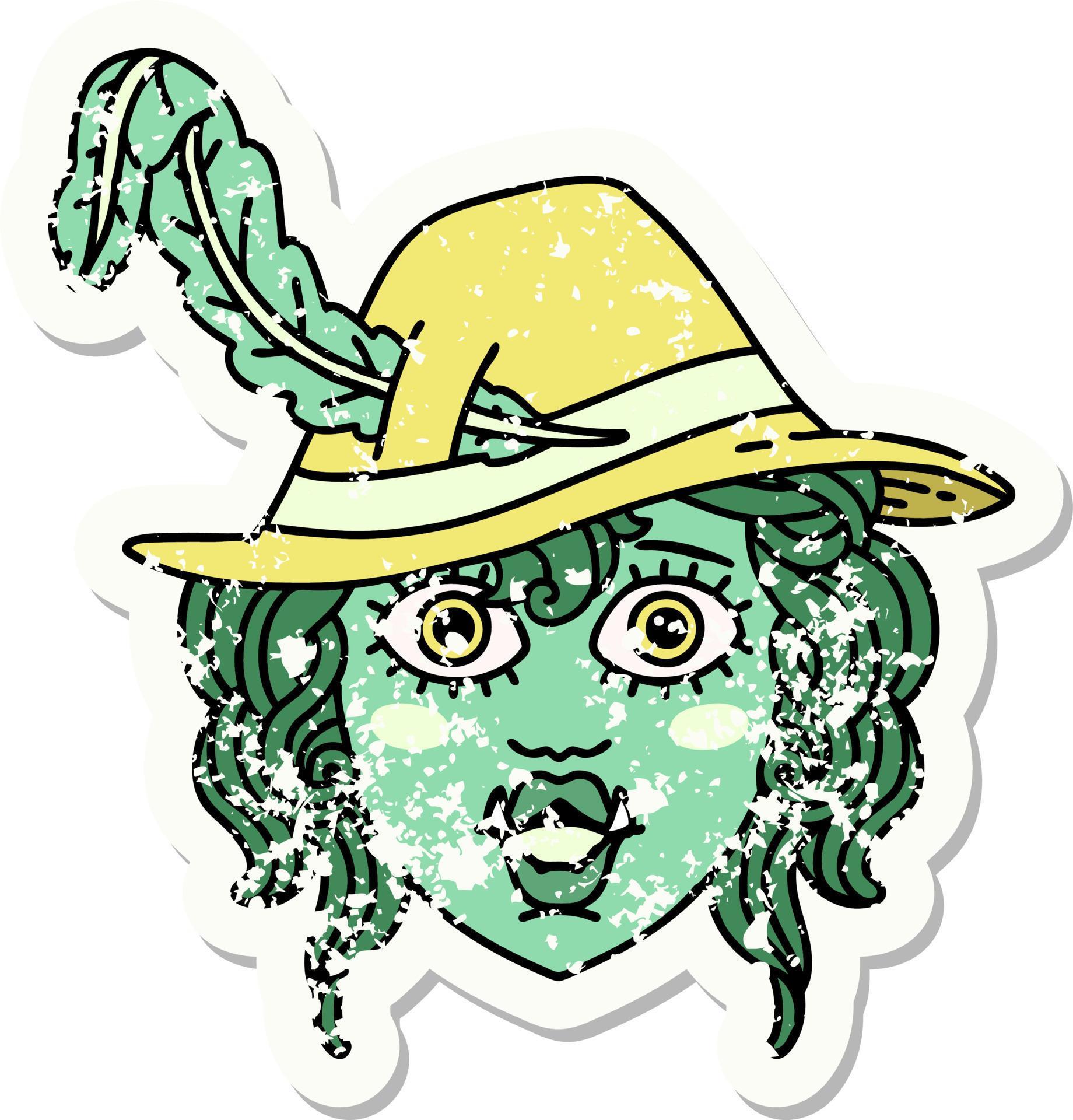 Orc Bard Character Grunge Sticker 12120402 Vector Art At Vecteezy orc-bard-character-grunge-sticker-12120402-vector-art-at-vecteezy