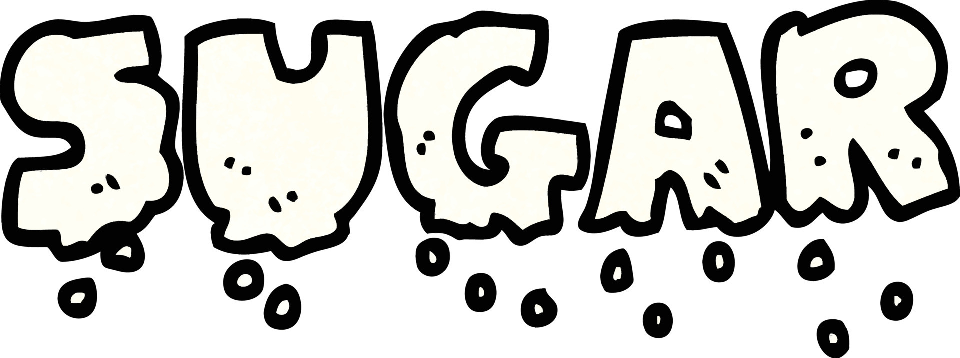 cartoon doodle word sugar 12127996 Vector Art at Vecteezy