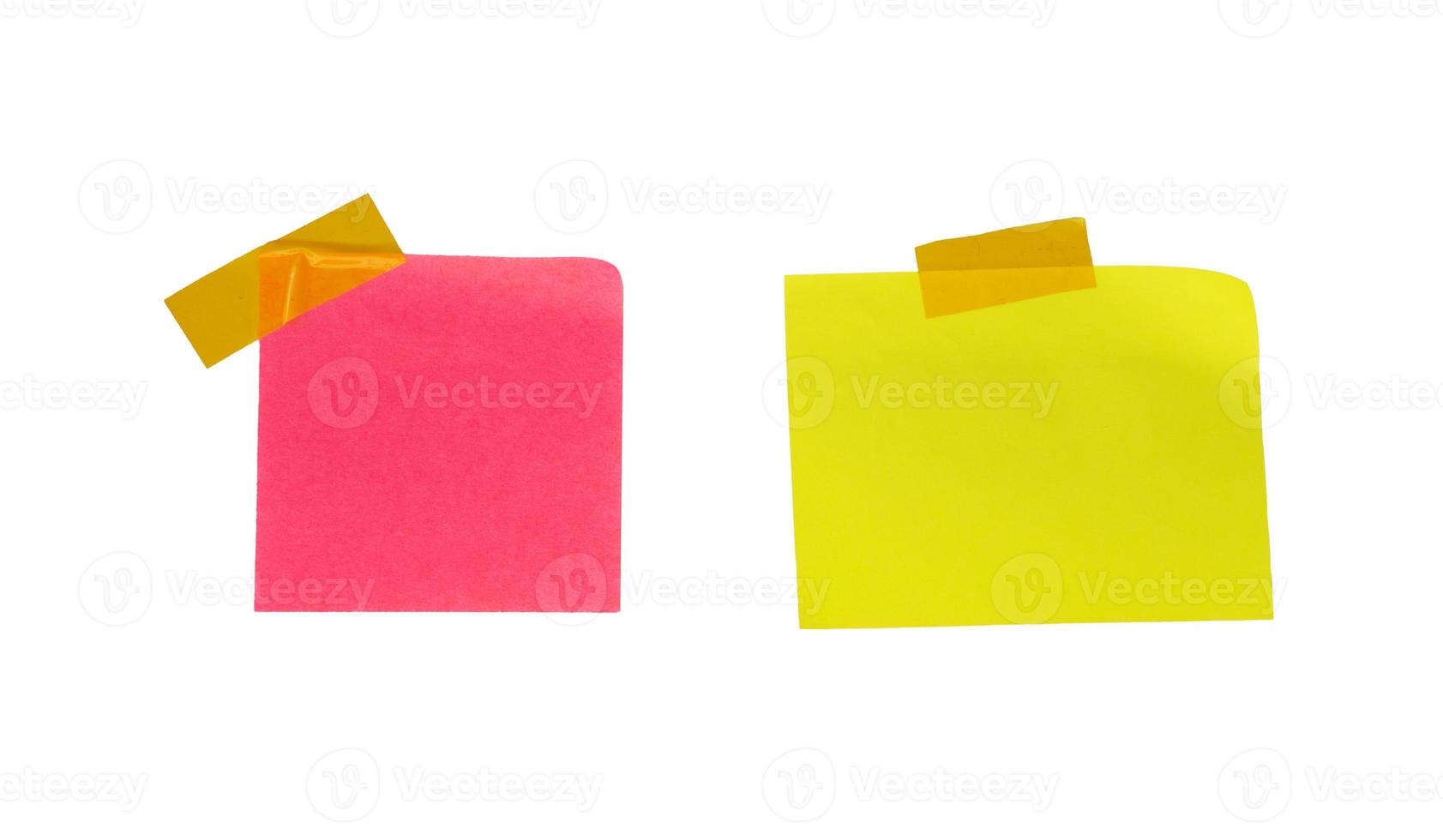 papel de nota adhesiva en blanco para maqueta. nota amarilla y rosa ... papel de nota adhesiva en blanco para maqueta. nota amarilla y rosa ...