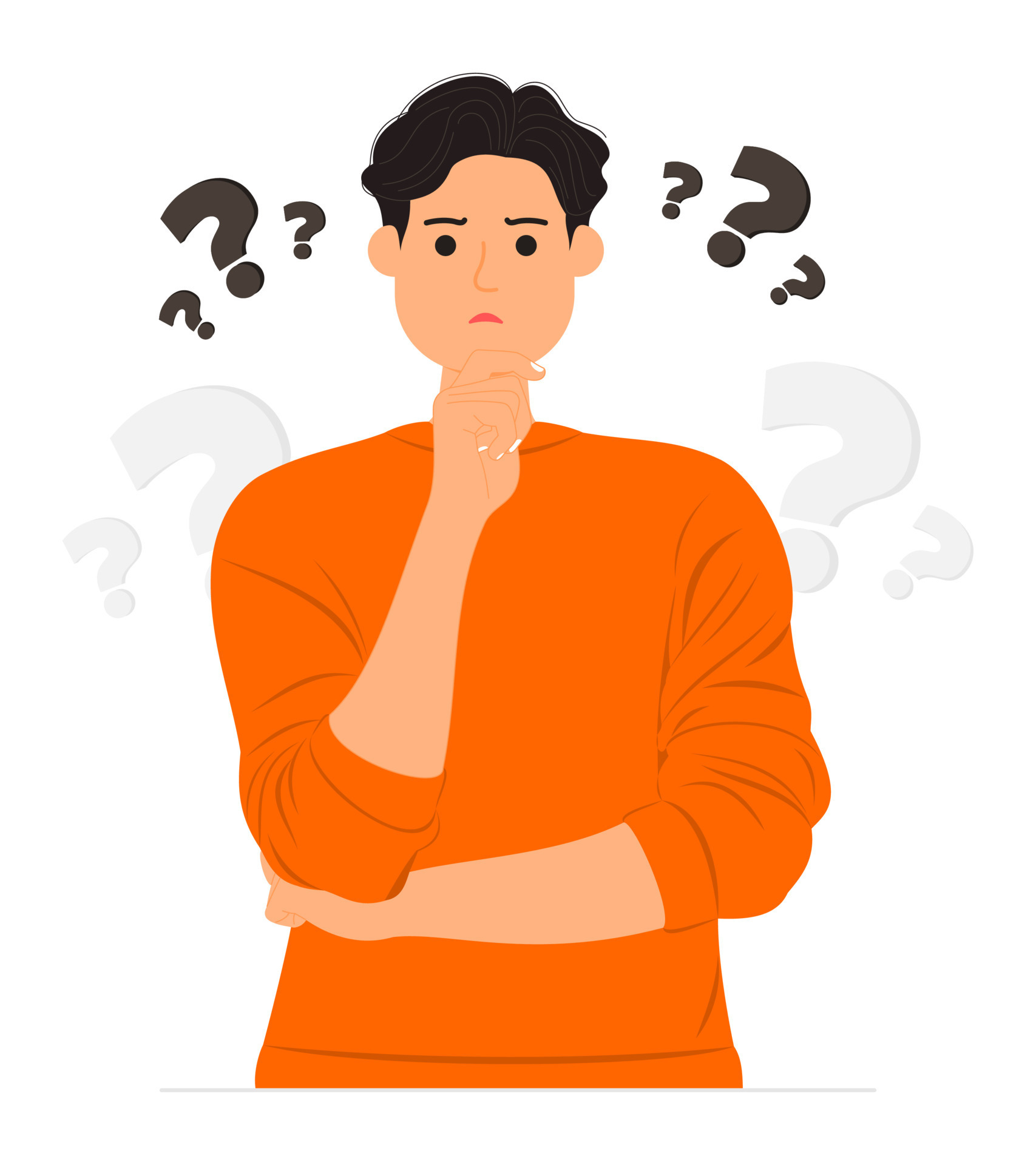 Thoughtful man looking aside pondering making assumption thinking ... Thoughtful man looking aside pondering making assumption thinking ...