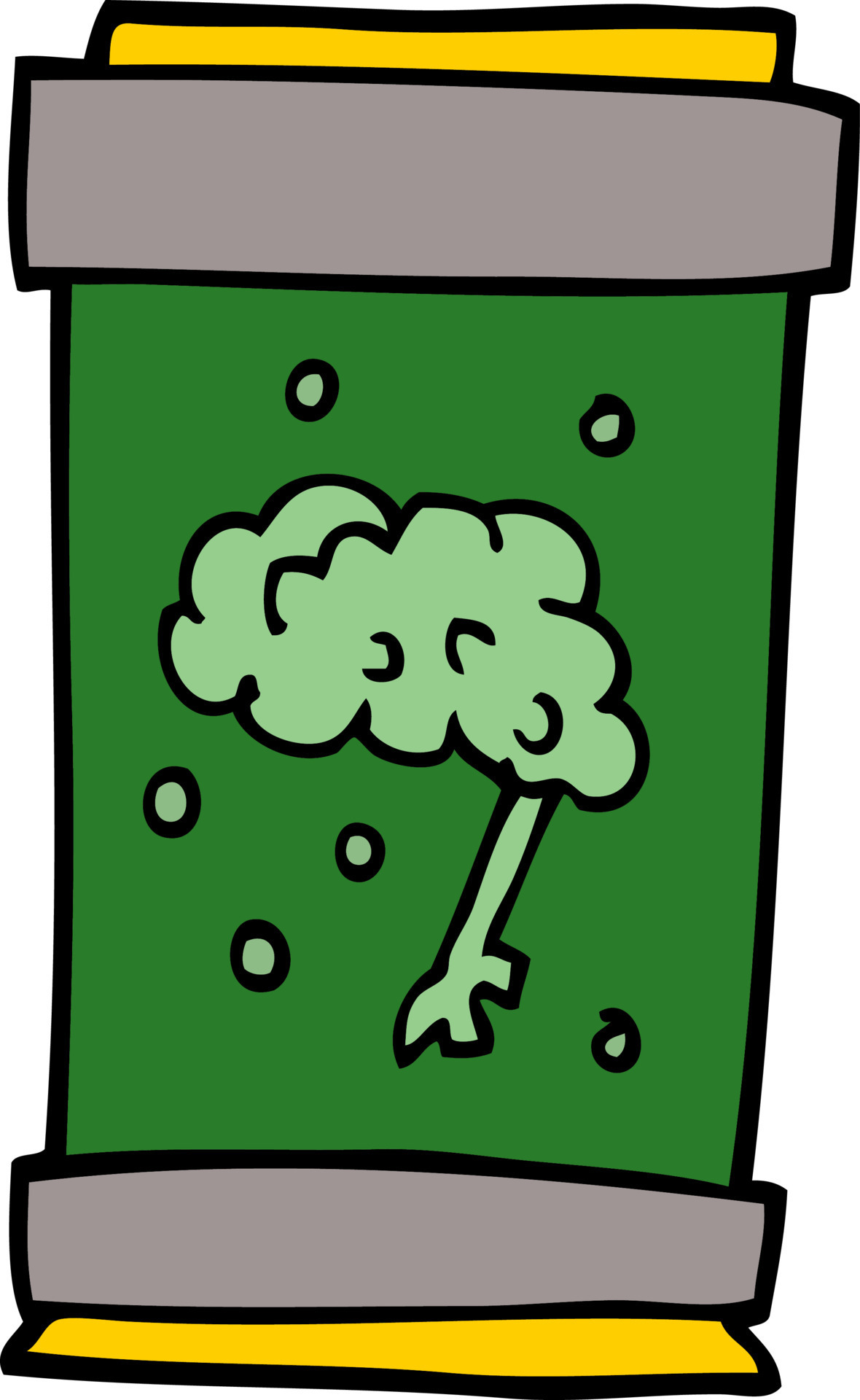 Cartoon Doodle Brain In Jar 12136448 Vector Art At Vecteezy