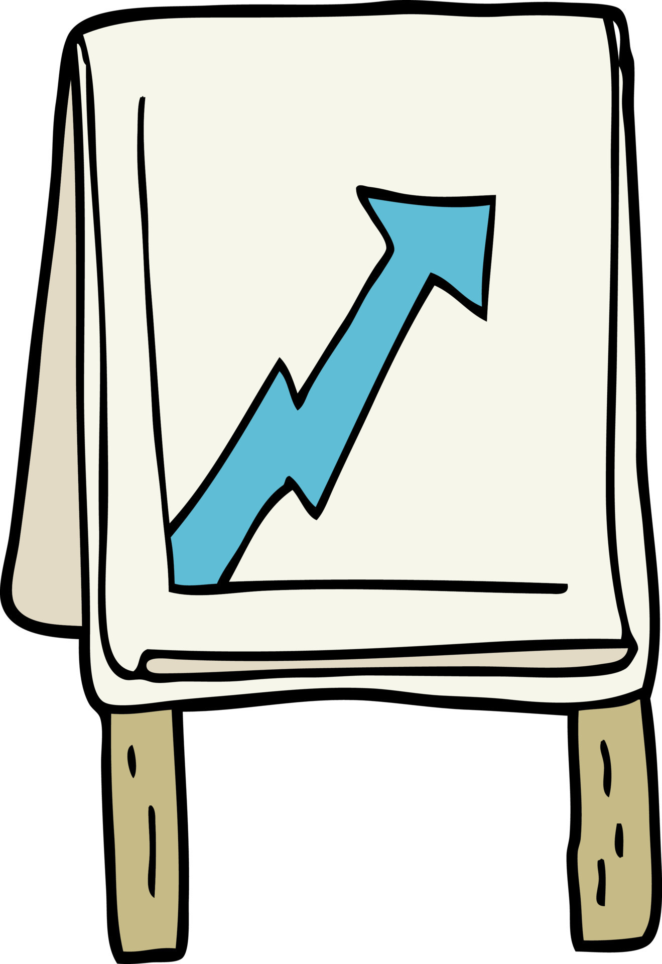 cartoon business chart with arrow 12137508 Vector Art at Vecteezy