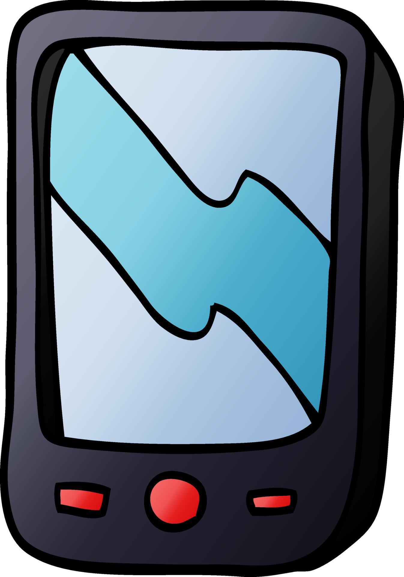 cartoon doodle mobile phone 12137859 Vector Art at Vecteezy