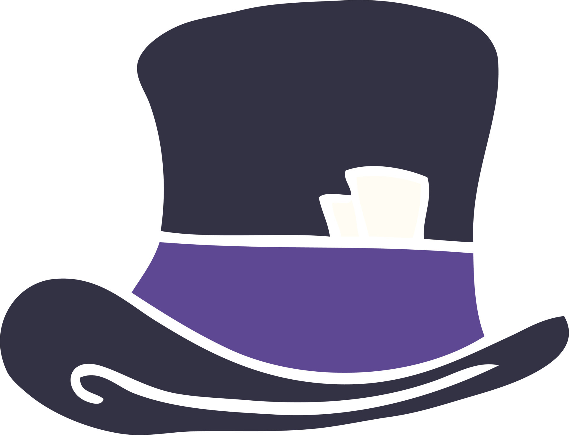 cartoon doodle top hat 12141450 Vector Art at Vecteezy