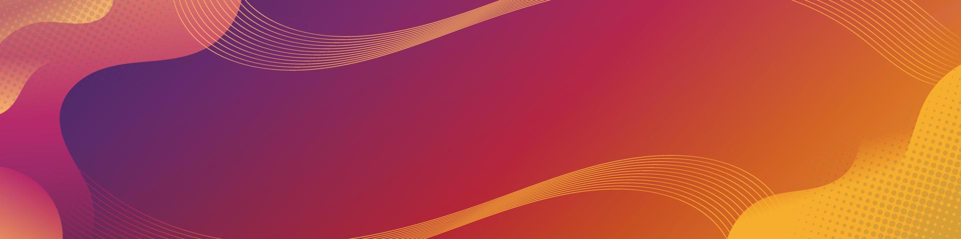 plantilla de banner de onda de fluido naranja abstracto 12141851 Vector ...