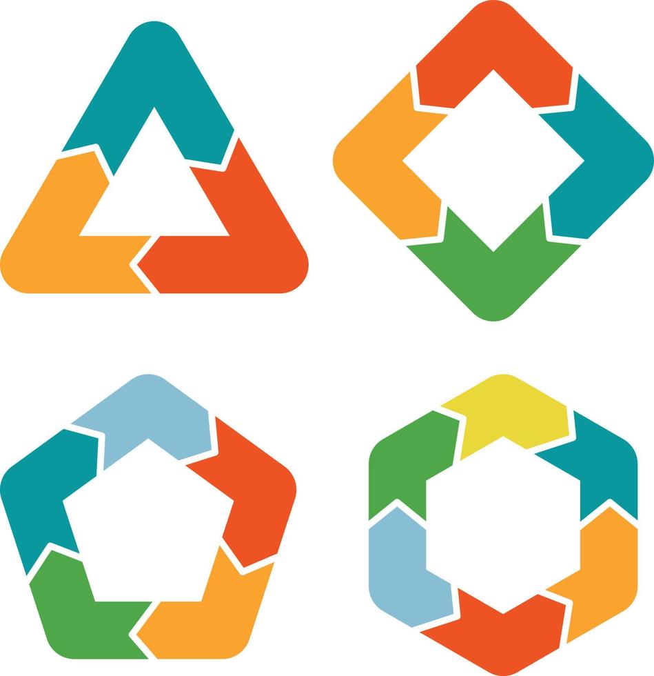 conjunto de flechas de colores aislar sobre fondo blanco. 12142228 ...