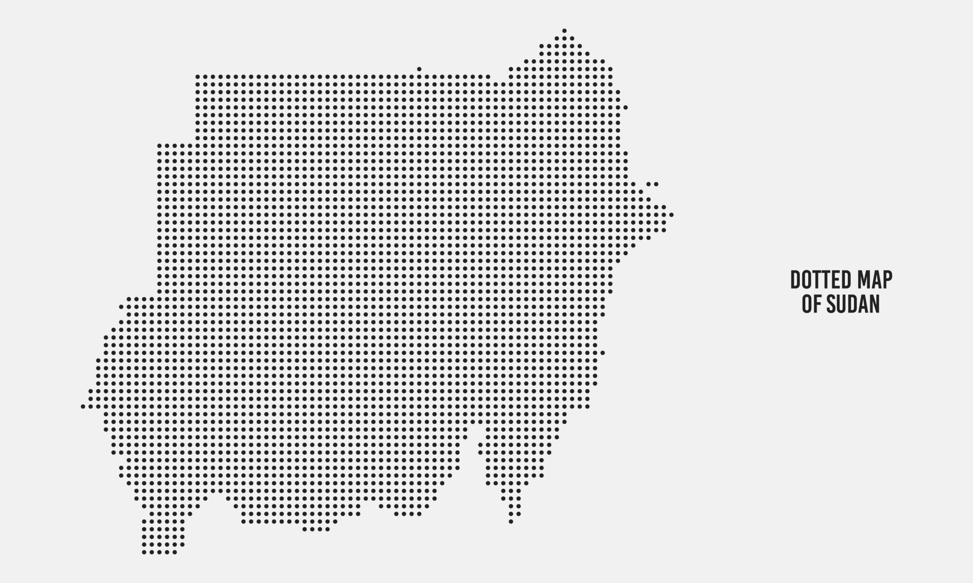 Dotted Sudan Map Vector Illustration 12144108 Vector Art at Vecteezy