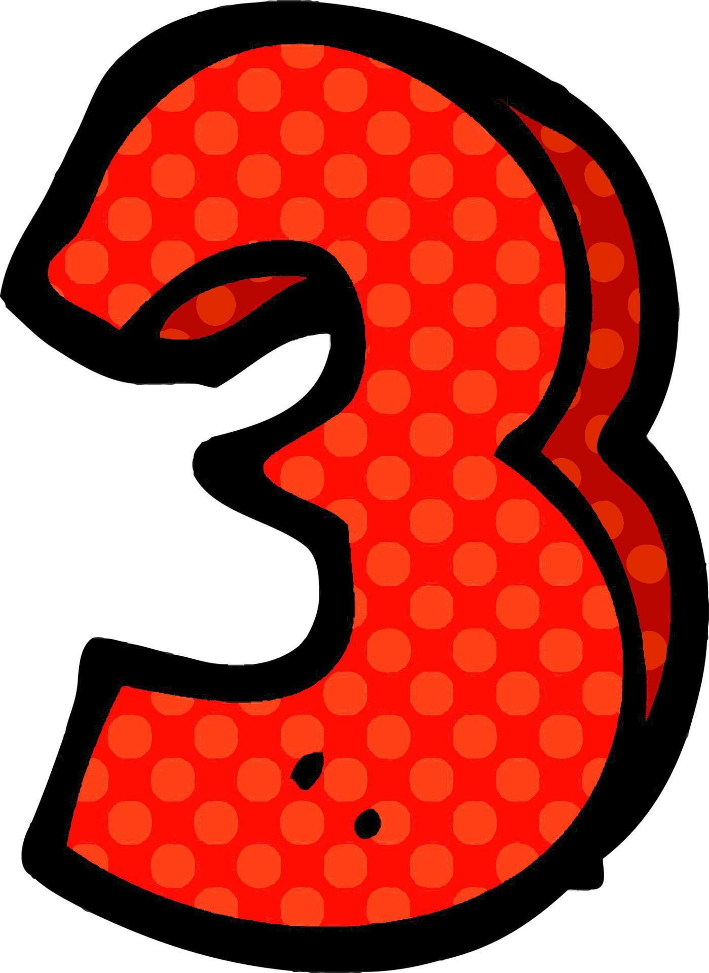 cartoon doodle number 3 12145988 Vector Art at Vecteezy