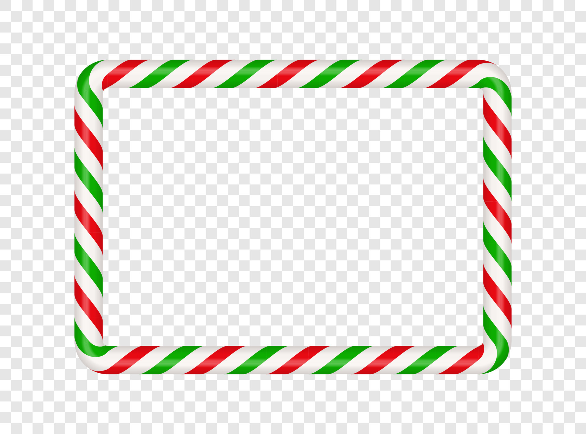 Christmas candy cane rectangle frame with red and green stripe. Xmas ... Christmas candy cane rectangle frame with red and green stripe. Xmas ...