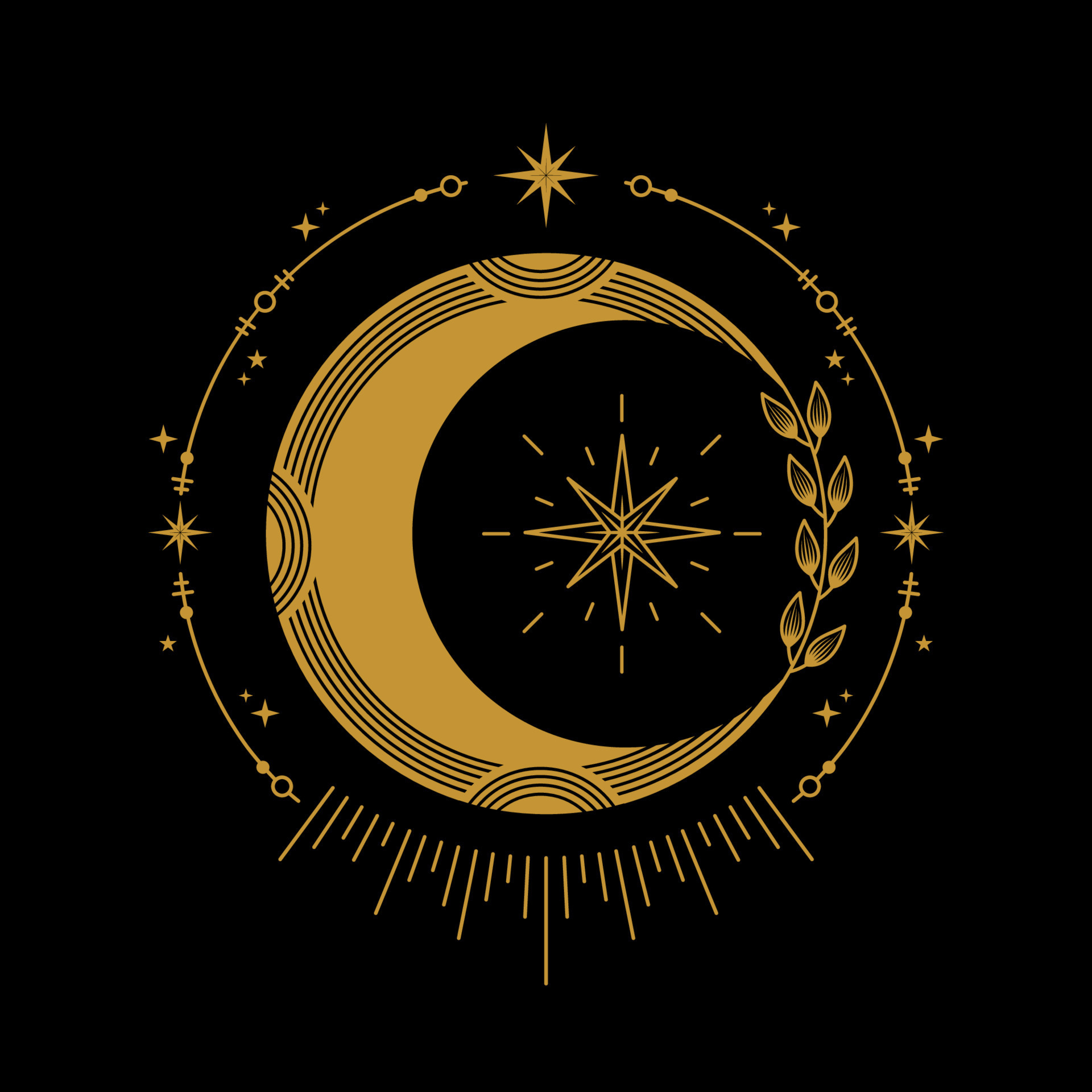 celestial moon with ornaments logo design 12148963 Vector Art at Vecteezy celestial moon with ornaments logo design 12148963 Vector Art at Vecteezy