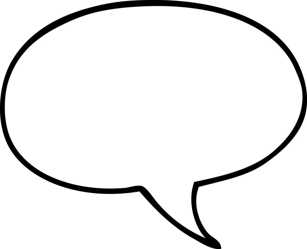 line drawing cartoon speech bubble 12154014 Vector Art at Vecteezy