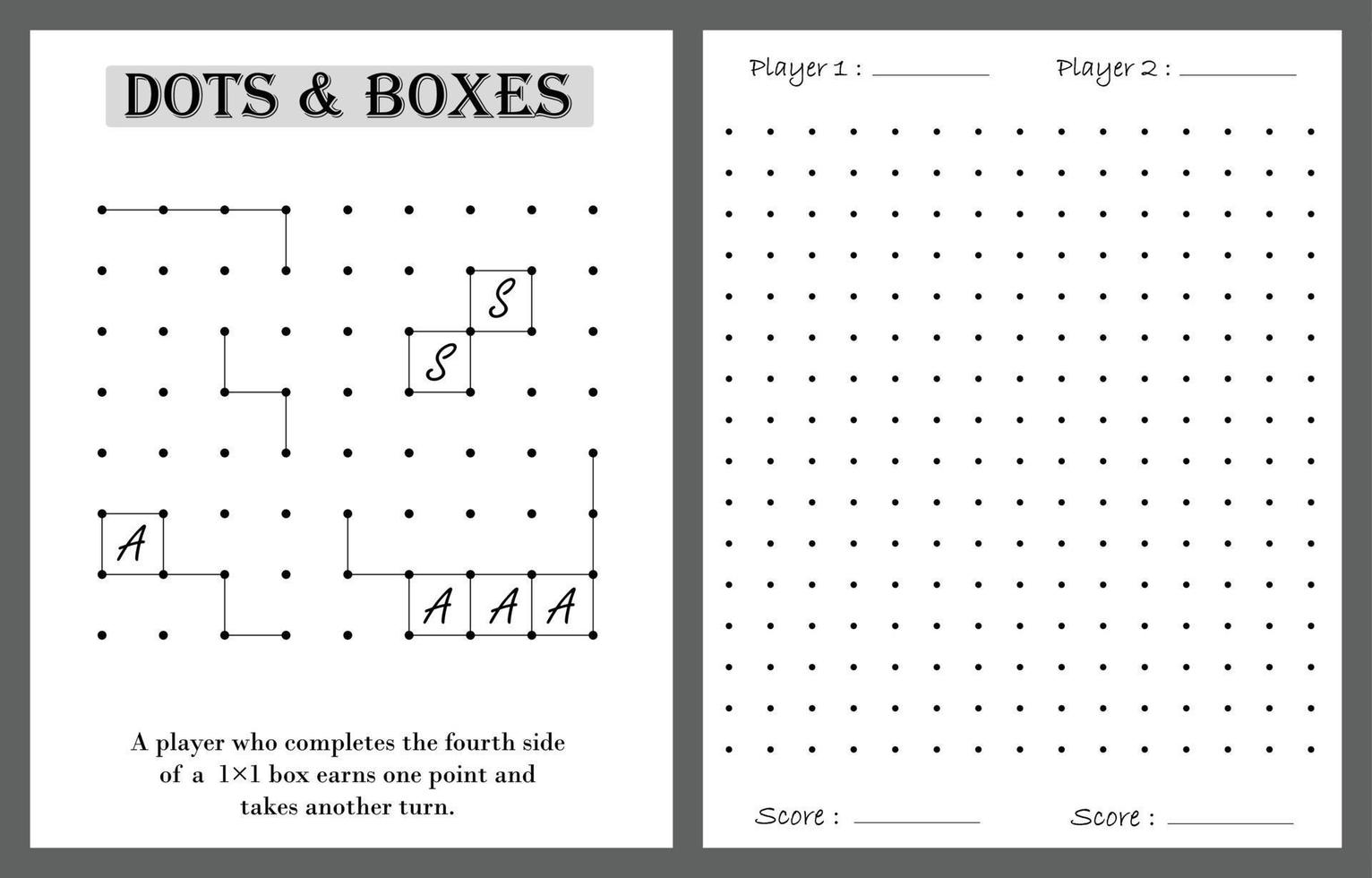 Dots And Boxes Game Vector Art, Icons, and Graphics for Free Download