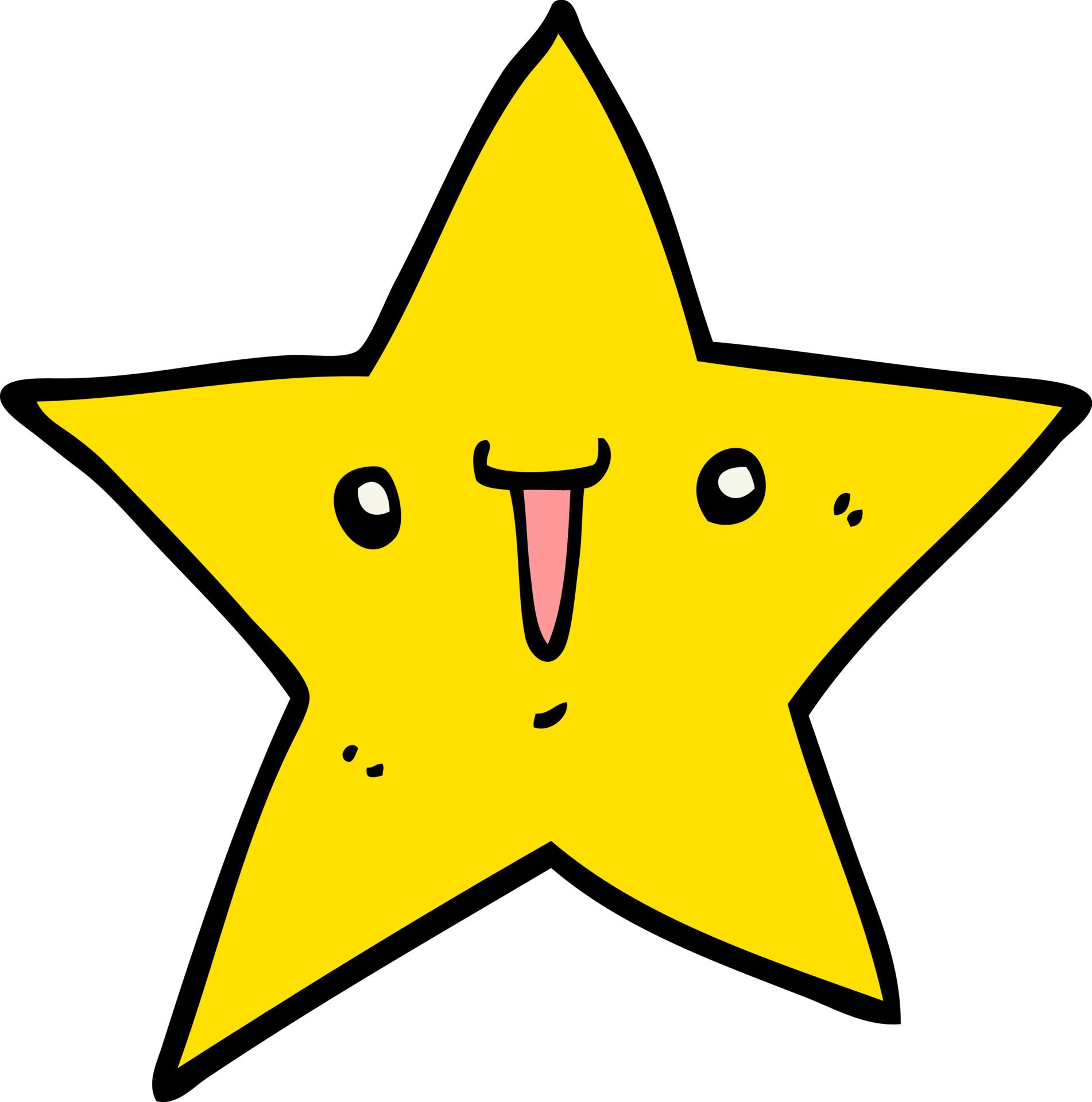 cute cartoon star 12158090 Vector Art at Vecteezy