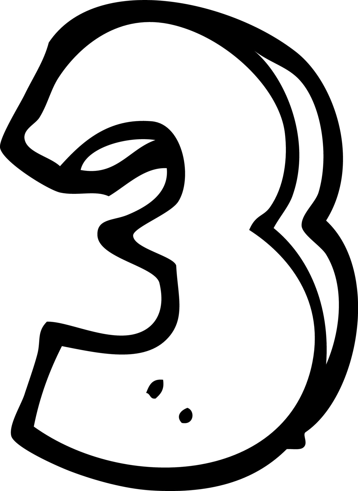line drawing cartoon number 3 12163598 Vector Art at Vecteezy line drawing cartoon number 3 12163598 Vector Art at Vecteezy