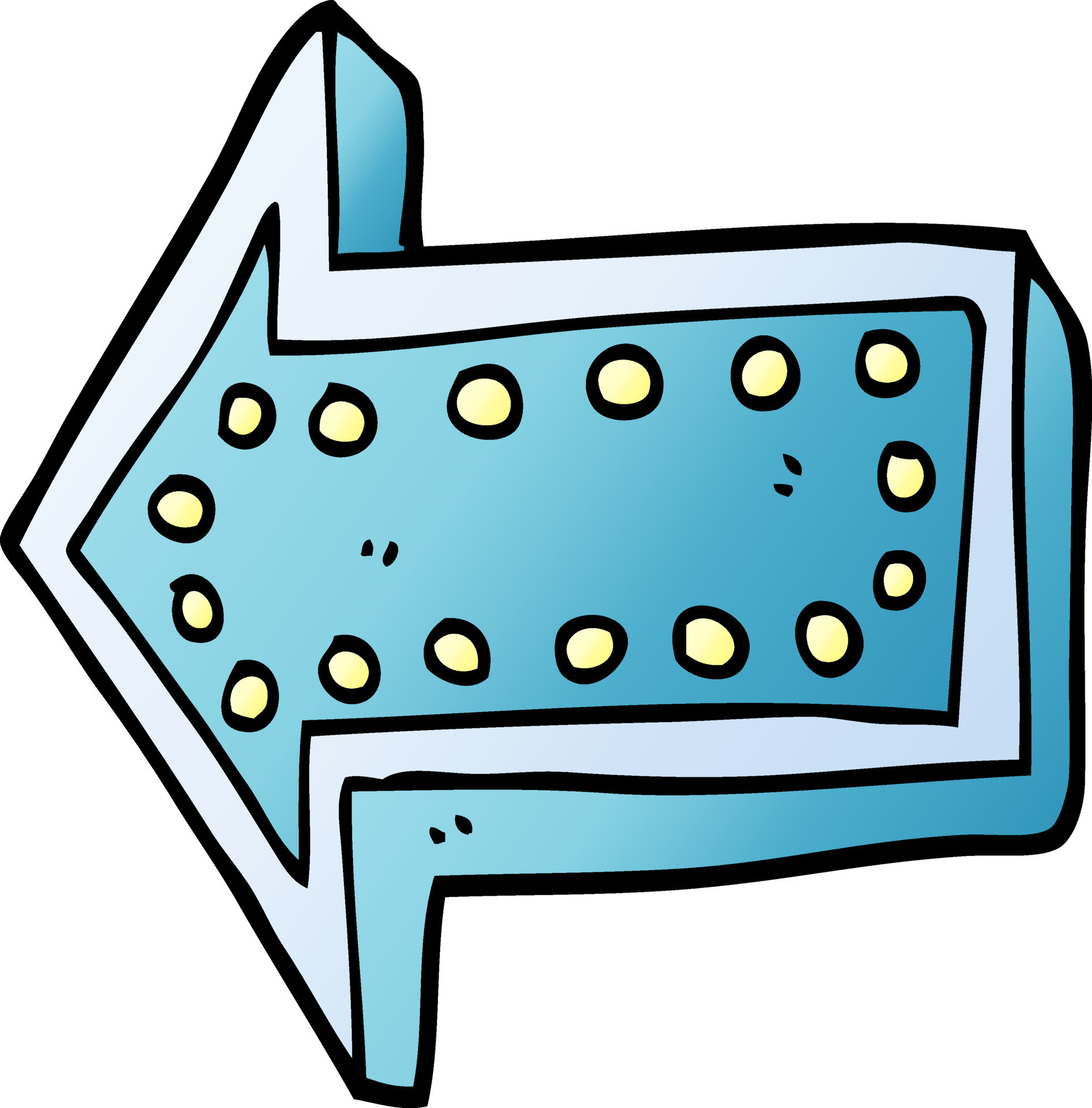 Cartoon Doodle Arrow Pointing Direction 12165320 Vector Art At Vecteezy