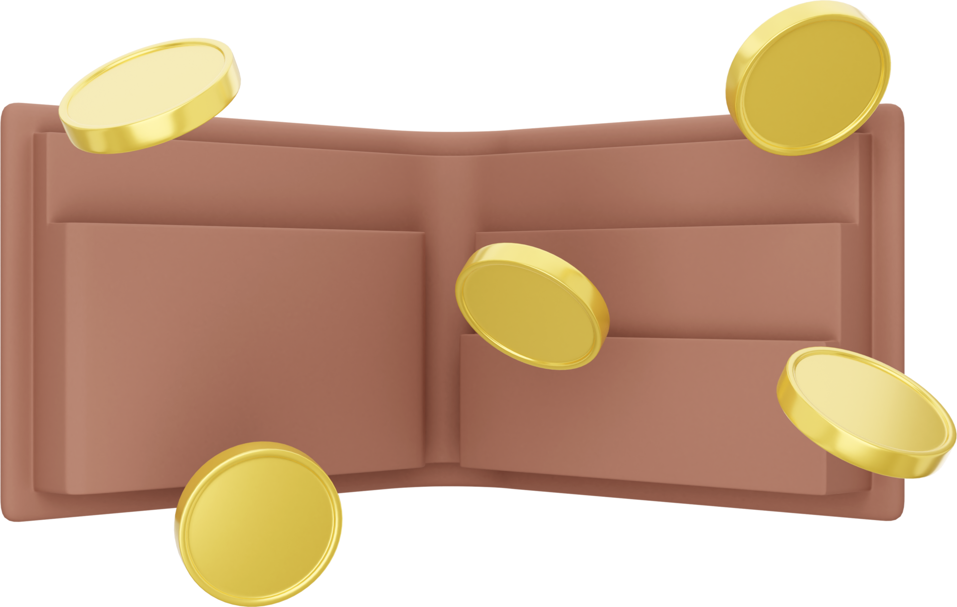 billetera abierta con monedas voladoras. icono png sobre fondo transparente. 12177594 PNG