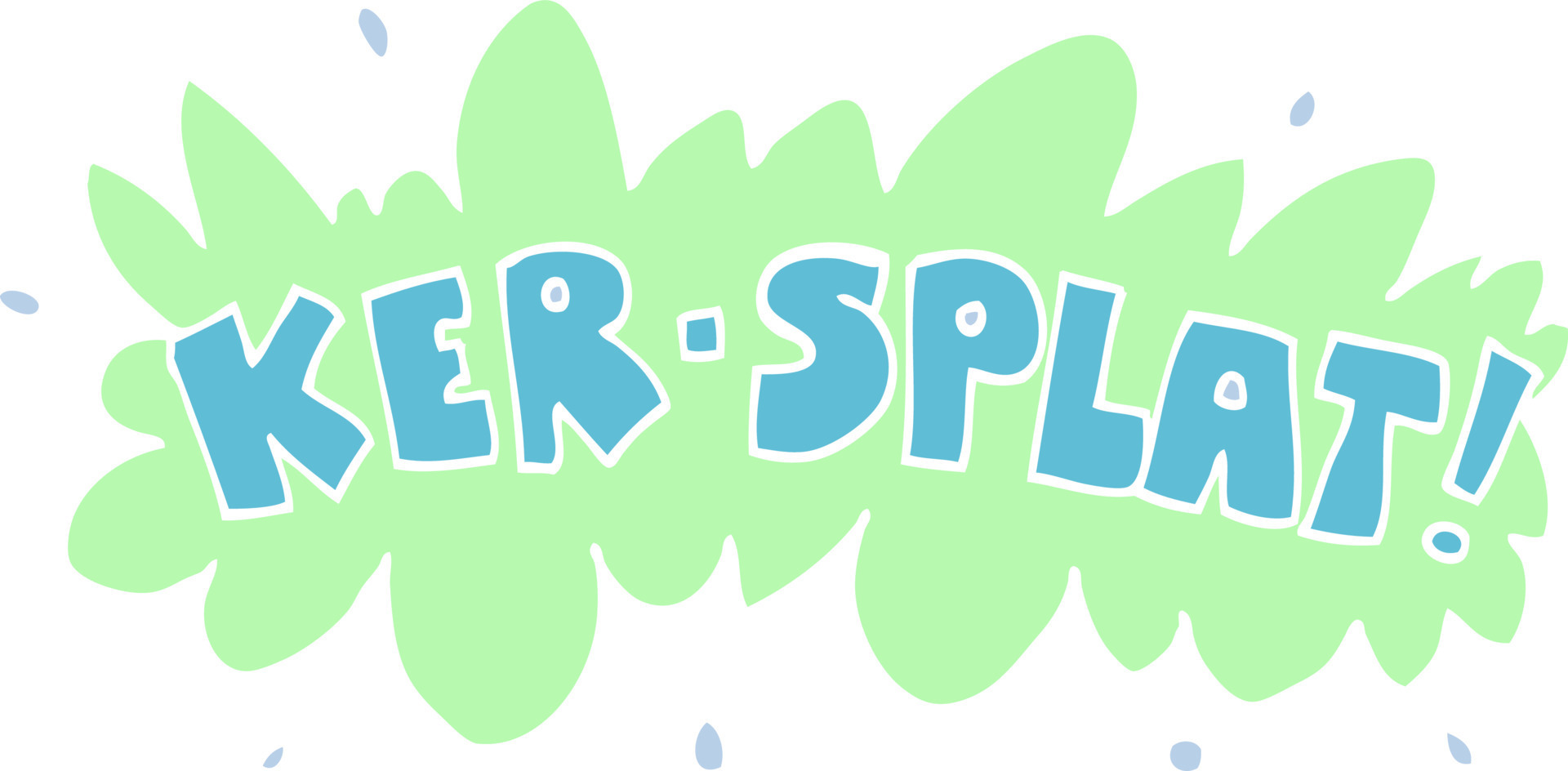 cartoon doodle words ker splat 12181483 Vector Art at Vecteezy