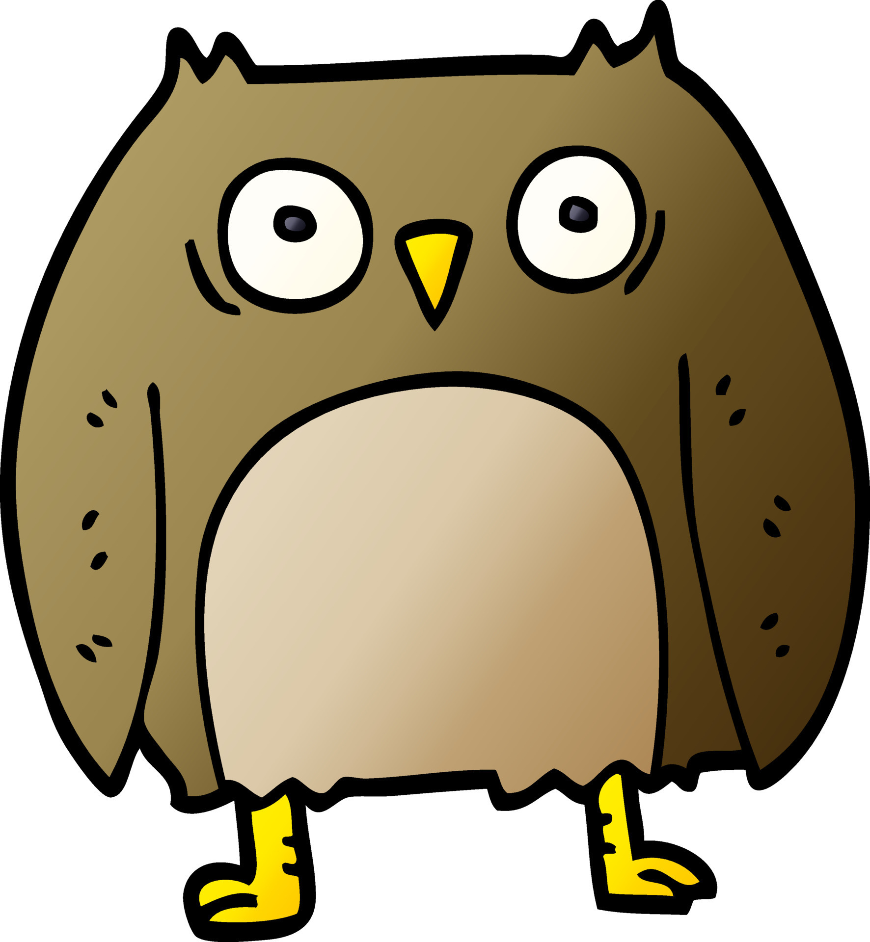 funny cartoon doodle owl 12182692 Vector Art at Vecteezy