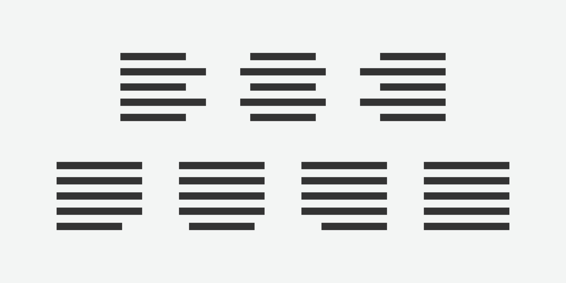 Text align vector icon. Paragraph alignment icon symbol. Align vector ... Text align vector icon. Paragraph alignment icon symbol. Align vector ...