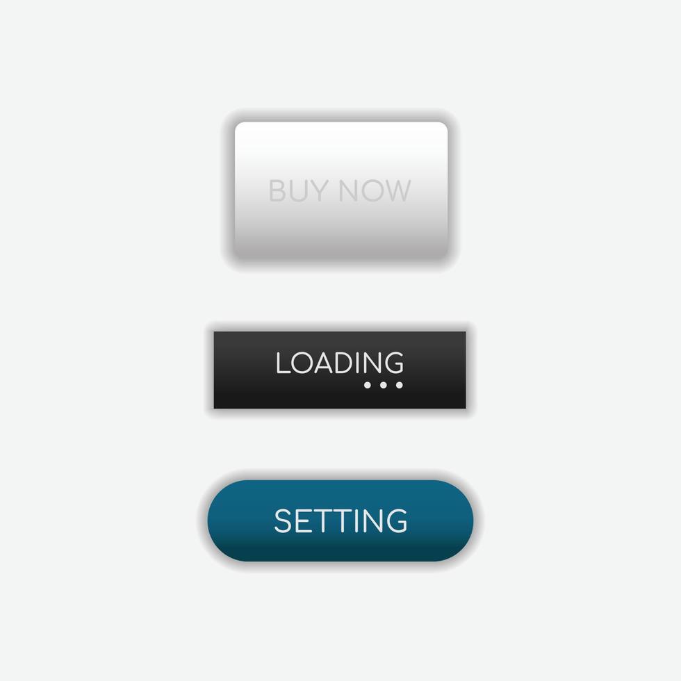 Web buttons flat design vector template 12185877 Vector Art at Vecteezy Web buttons flat design vector template 12185877 Vector Art at Vecteezy