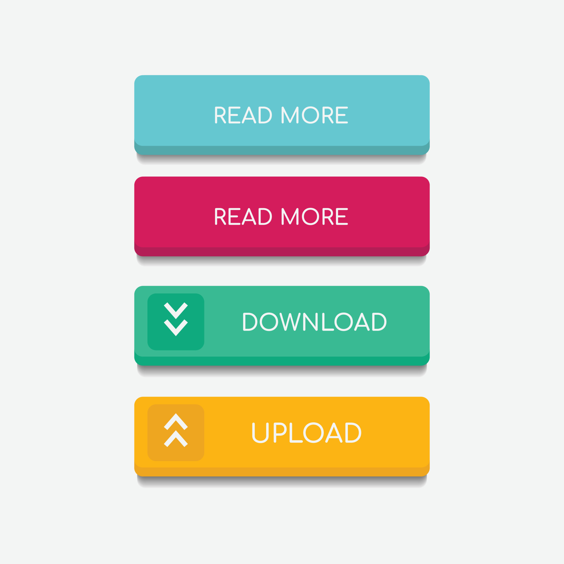 Web buttons flat design vector template 12185911 Vector Art at Vecteezy Web buttons flat design vector template 12185911 Vector Art at Vecteezy