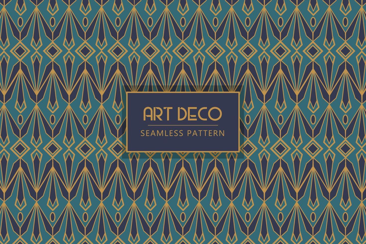 Art deco geometrical shape seamless repeat elegant pattern design ...